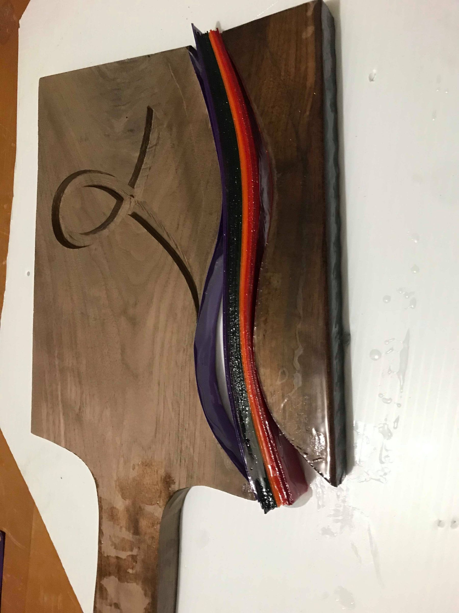 Micarta Like You've Never Seen Before, in a Rainbow Themed Cheese Board ...