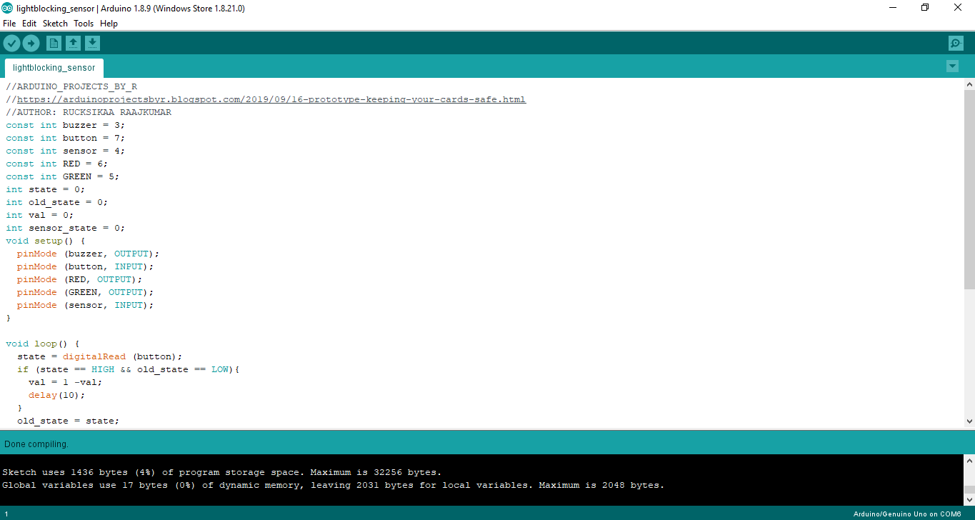 Arduino Light Blocking Sensor (Photo Interrupter Module) - Keeping Your ...