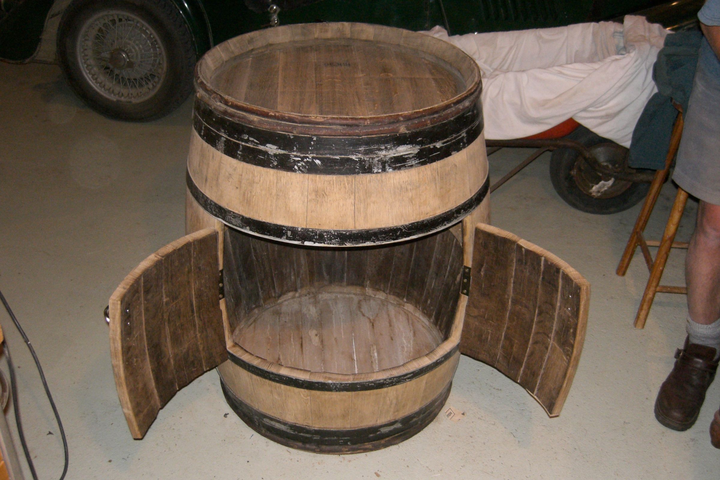 Convert a Wine Barrel Into a Cabinet : 10 Steps (with Pictures ...
