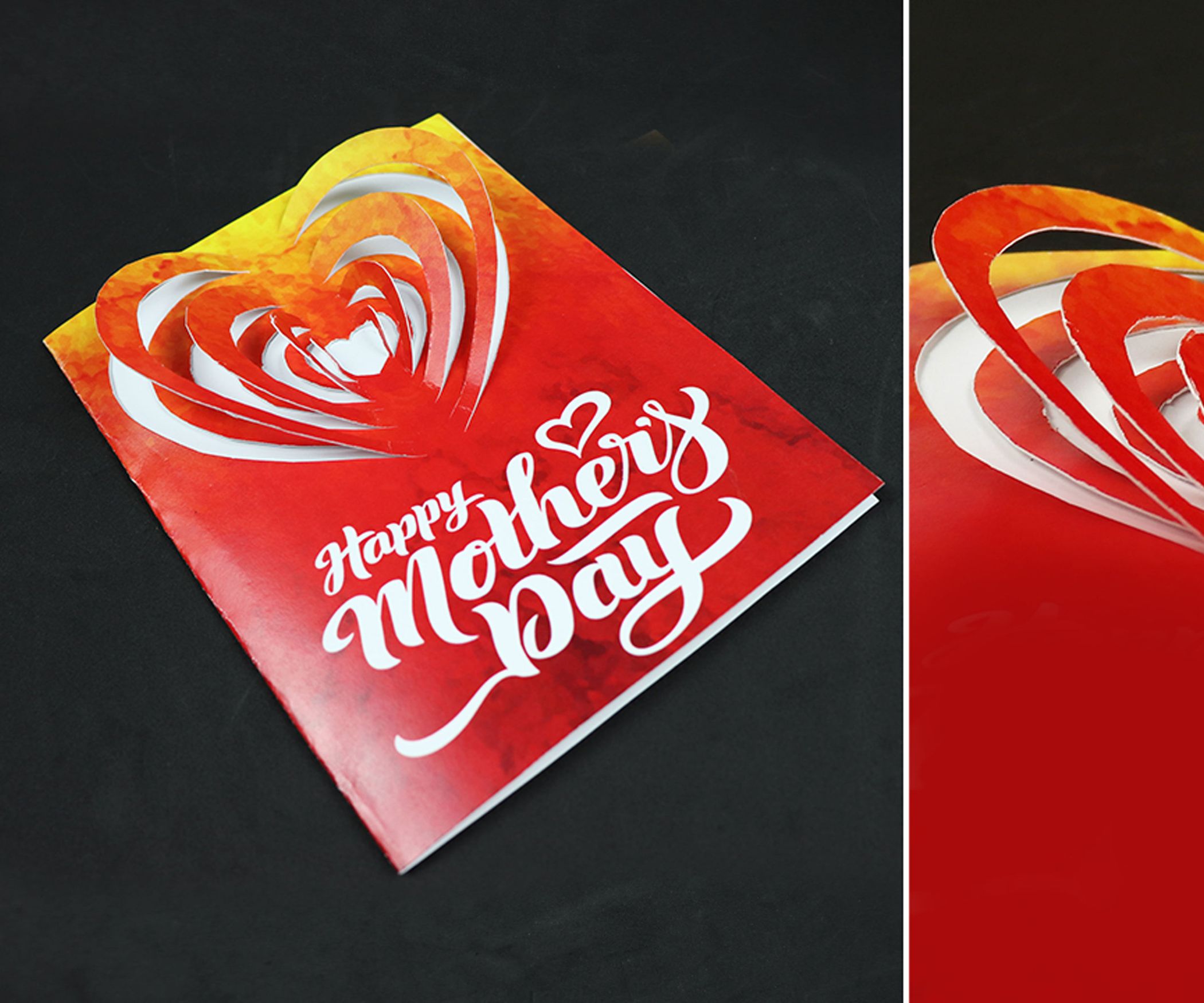 DIY Mother's Day Pop Up Heart Card Idea : 5 Steps - Instructables