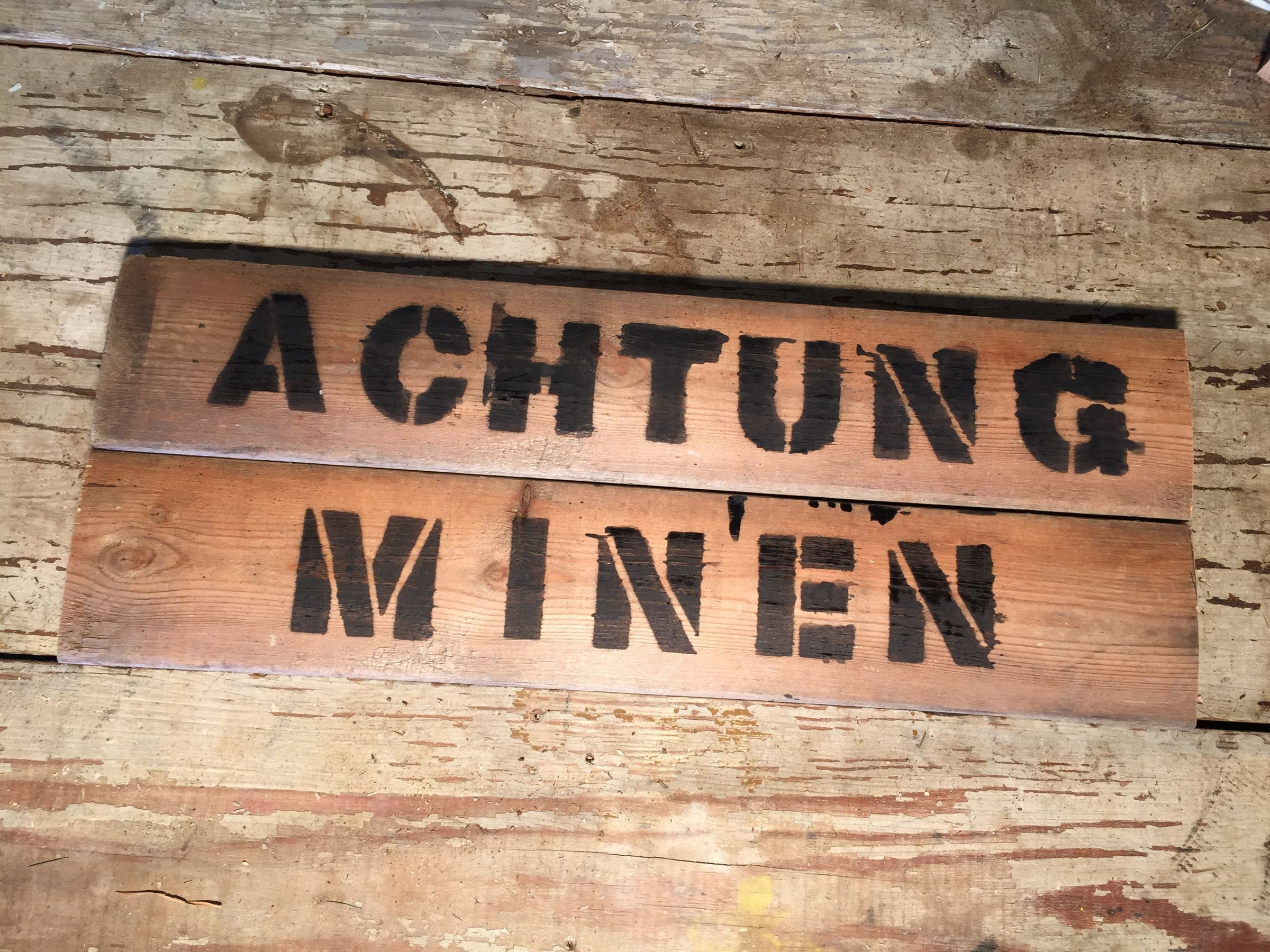 WW2 German Mine Sign : 6 Steps - Instructables