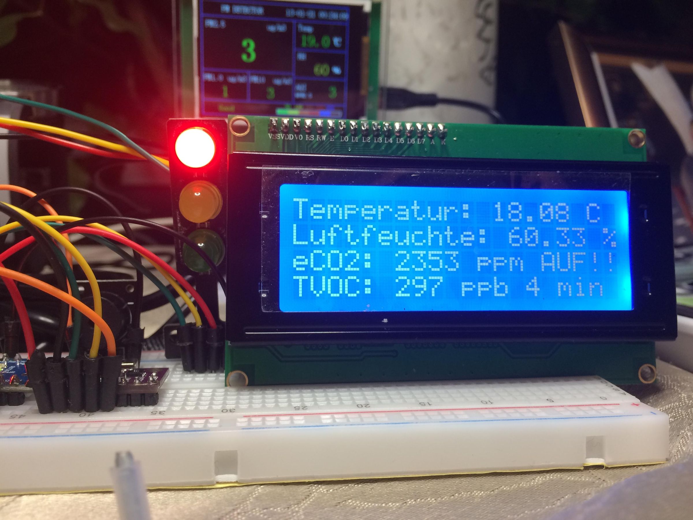 Corona - Beginners Arduino CO2-Measuring and „Ampel“ Display Project ...