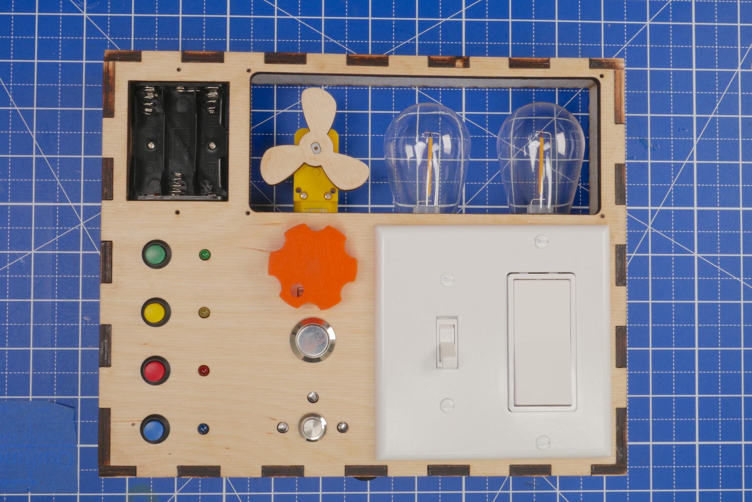 Busy Button Box - Montessori-style Electronic Board Toy for Toddlers ...