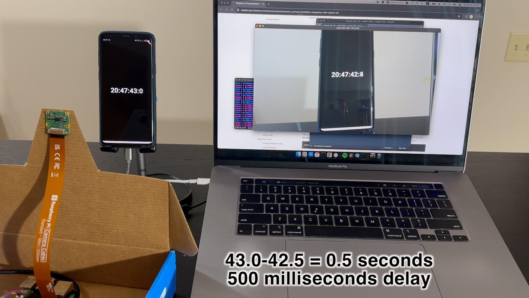 Raspberry Pi 5 Video Capture Camera Module V3 Video Stream Latencies Comparing Udp Tcp Rtsp