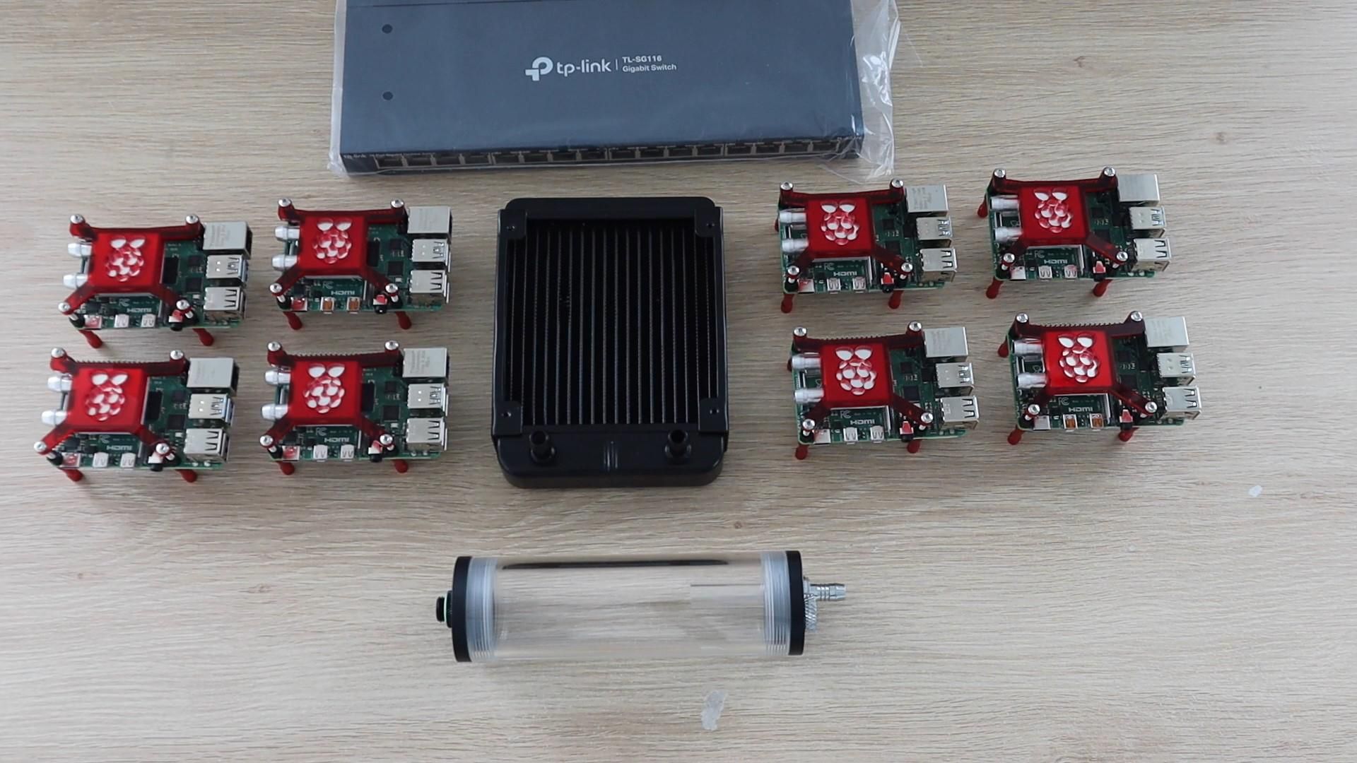 Water-Cooled Raspberry Pi 4 Cluster : 14 Steps (with Pictures ...