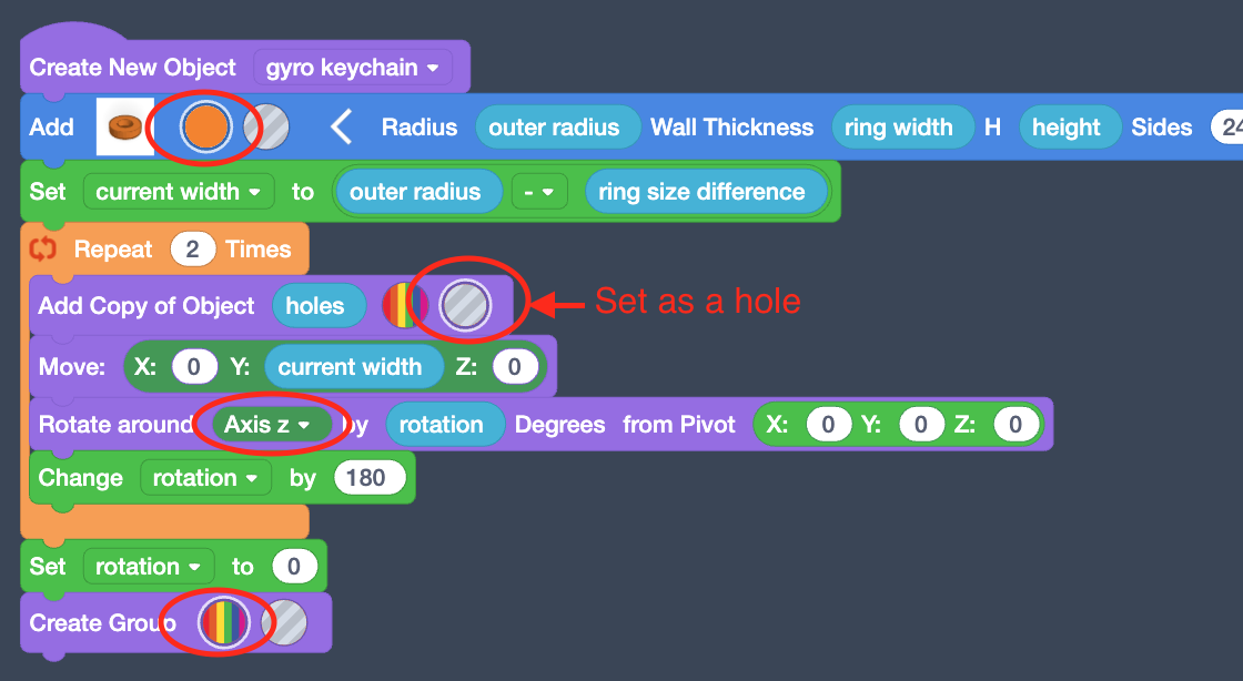 Make a Fidget/Gyro-Keychain With Code Using Tinkercad Codeblocks : 13 ...