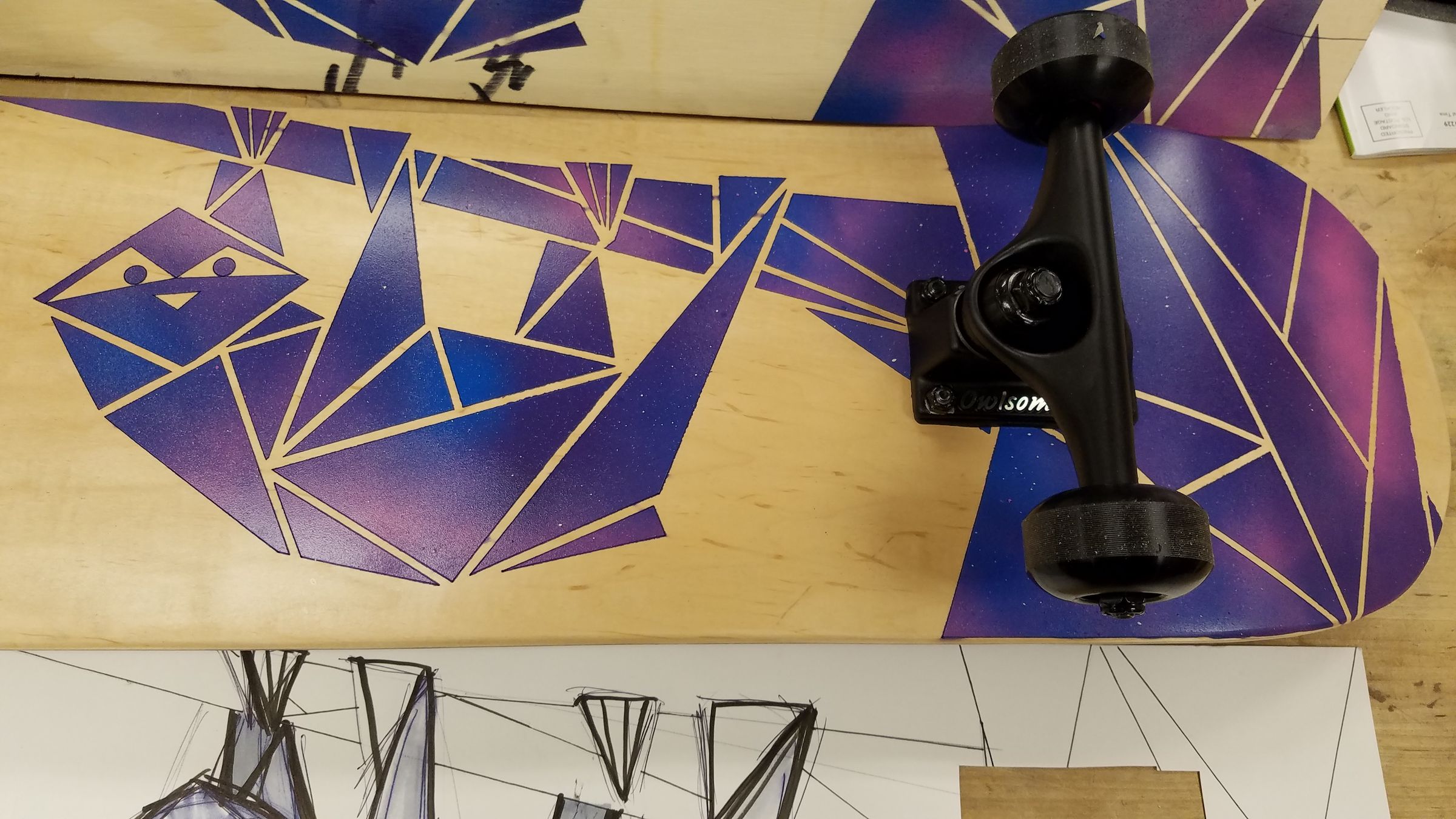 Galaxy Sloth Custom Skate Deck : 12 Steps (with Pictures) - Instructables