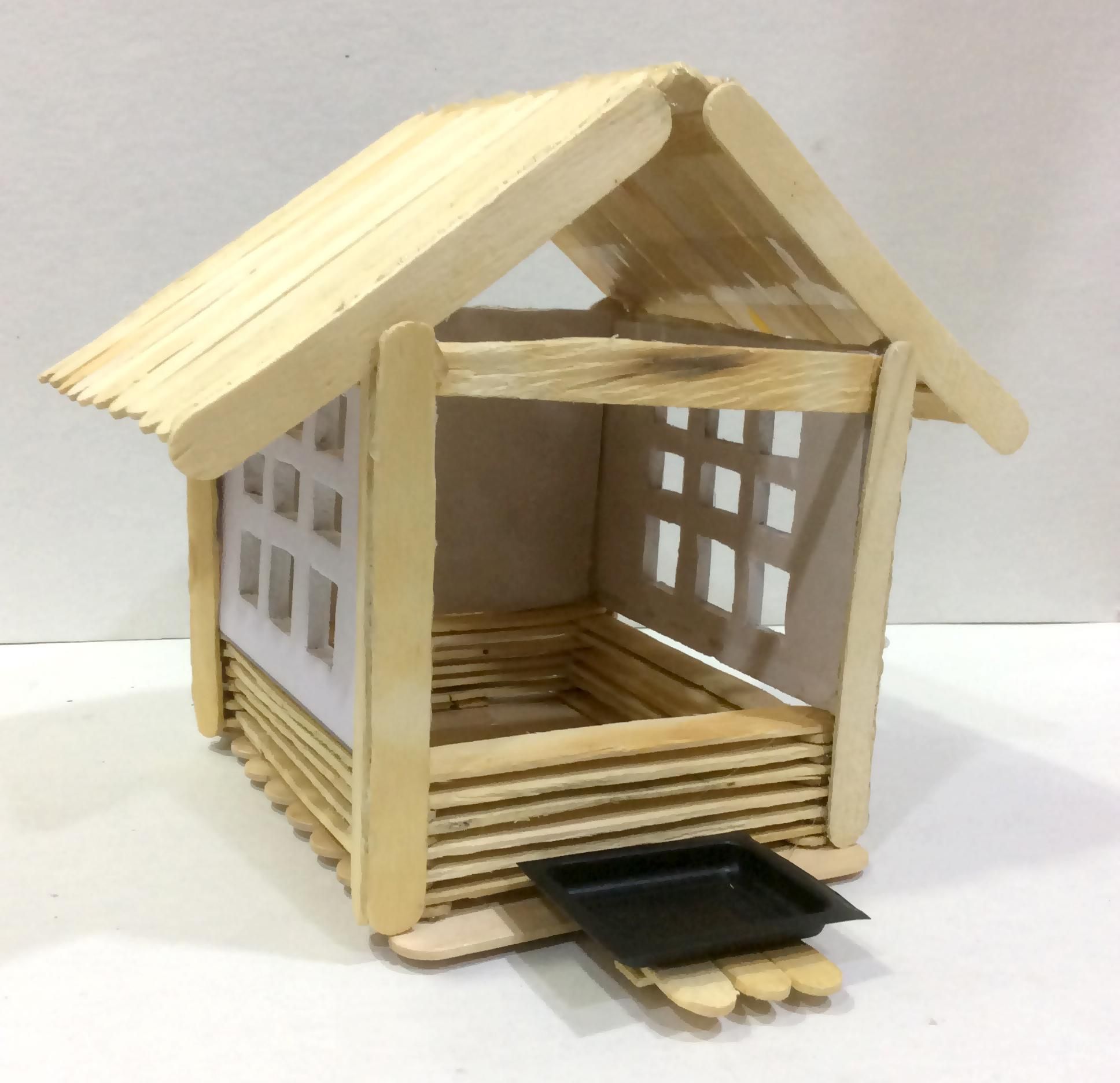 DIY Popsicle Stick BirdHouse : 3 Steps - Instructables