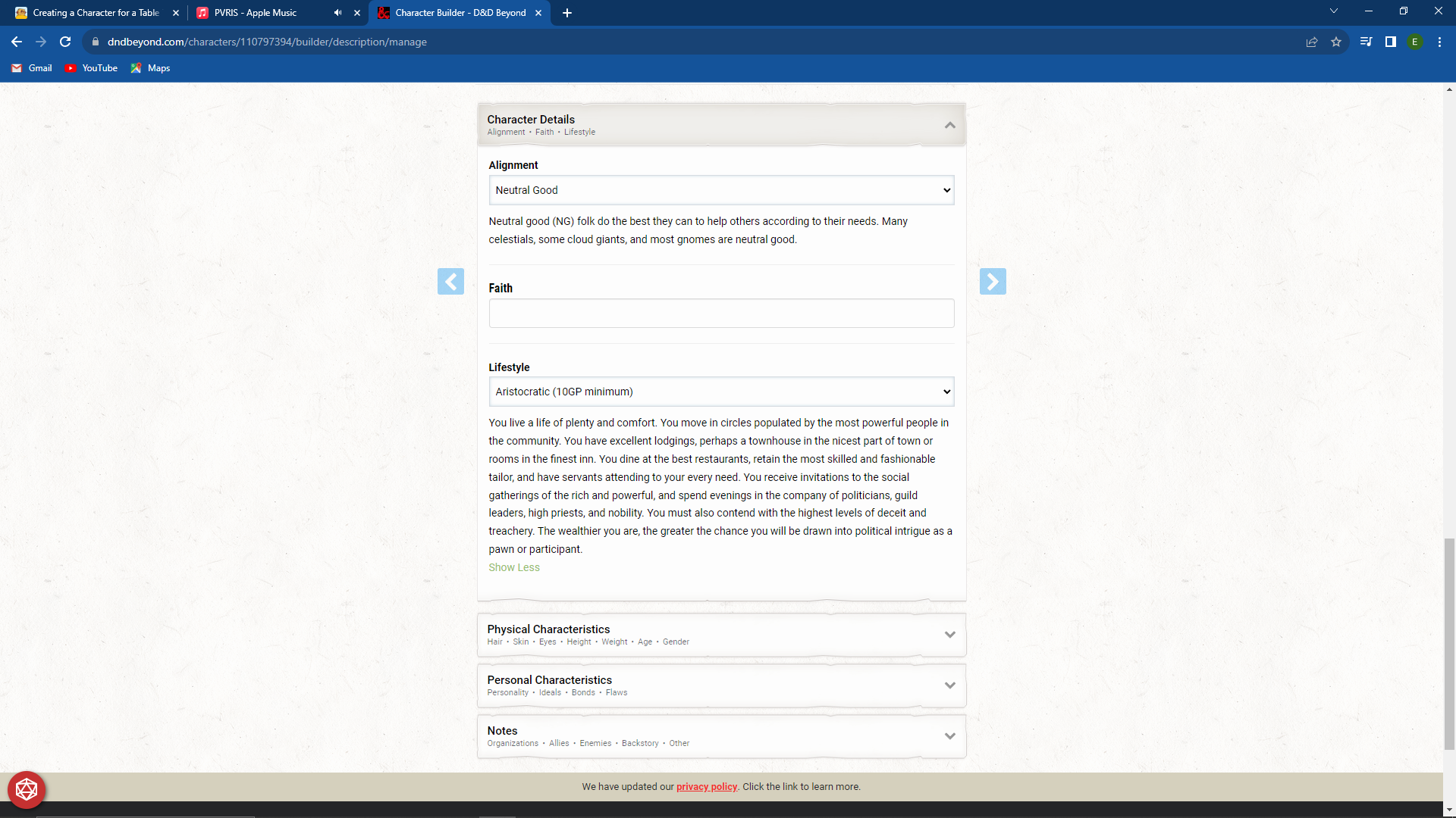 Creating a Character for Dungeons and Dragons Using DnDBeyond.com : 25 ...