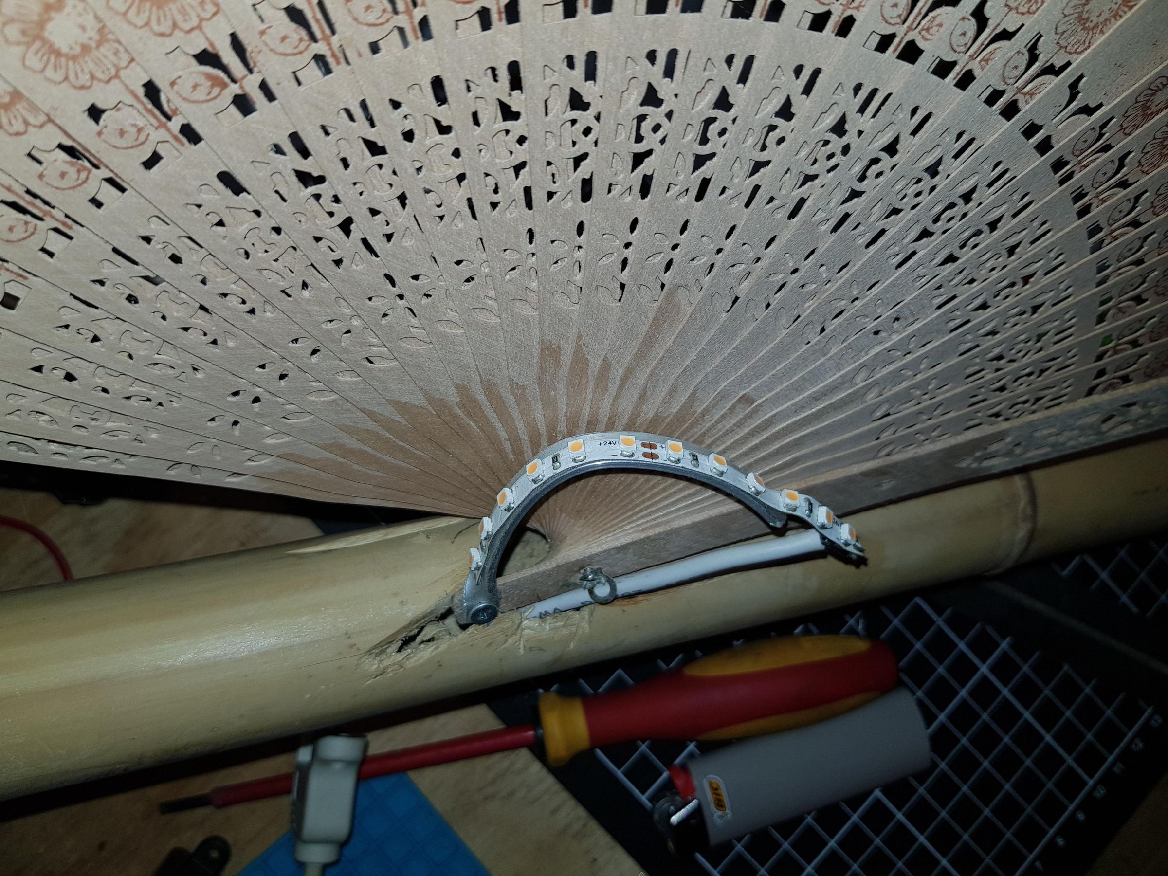 Bamboo Fan Night Light : 4 Steps (with Pictures) - Instructables