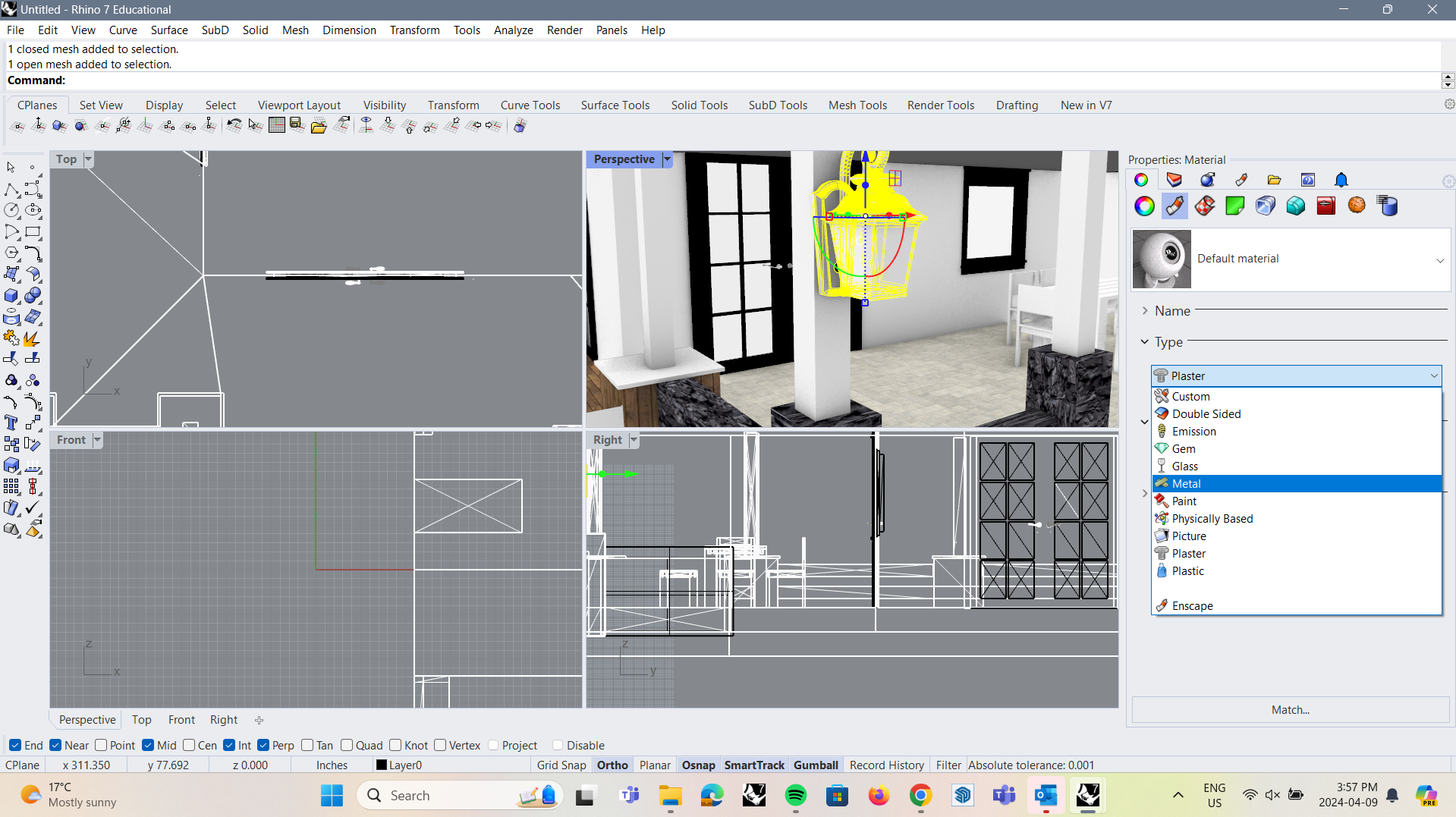 How to Render Through Rhino : 20 Steps - Instructables