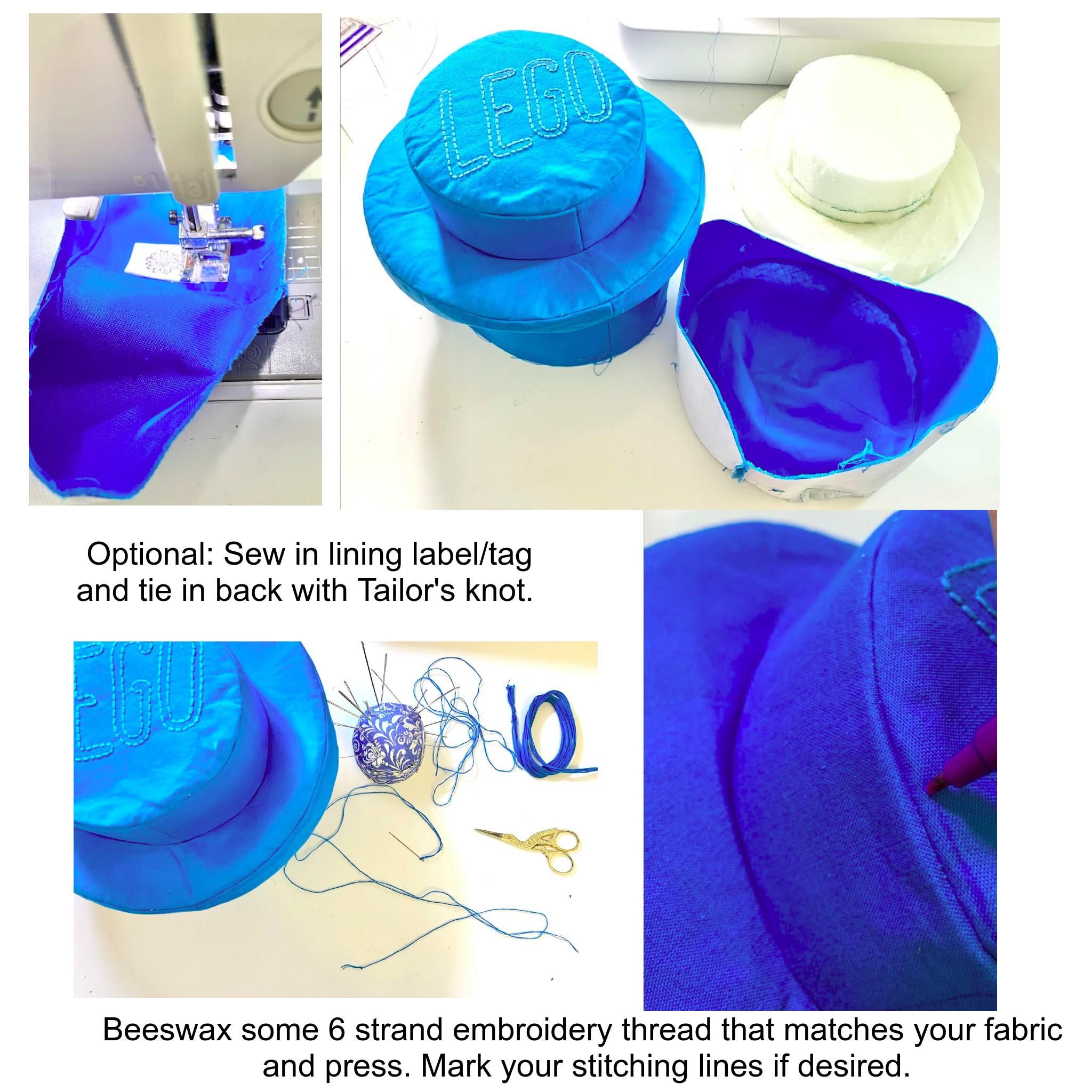 Cloth LEGO Brick Hat + Sewing Pattern. : 34 Steps (with Pictures ...
