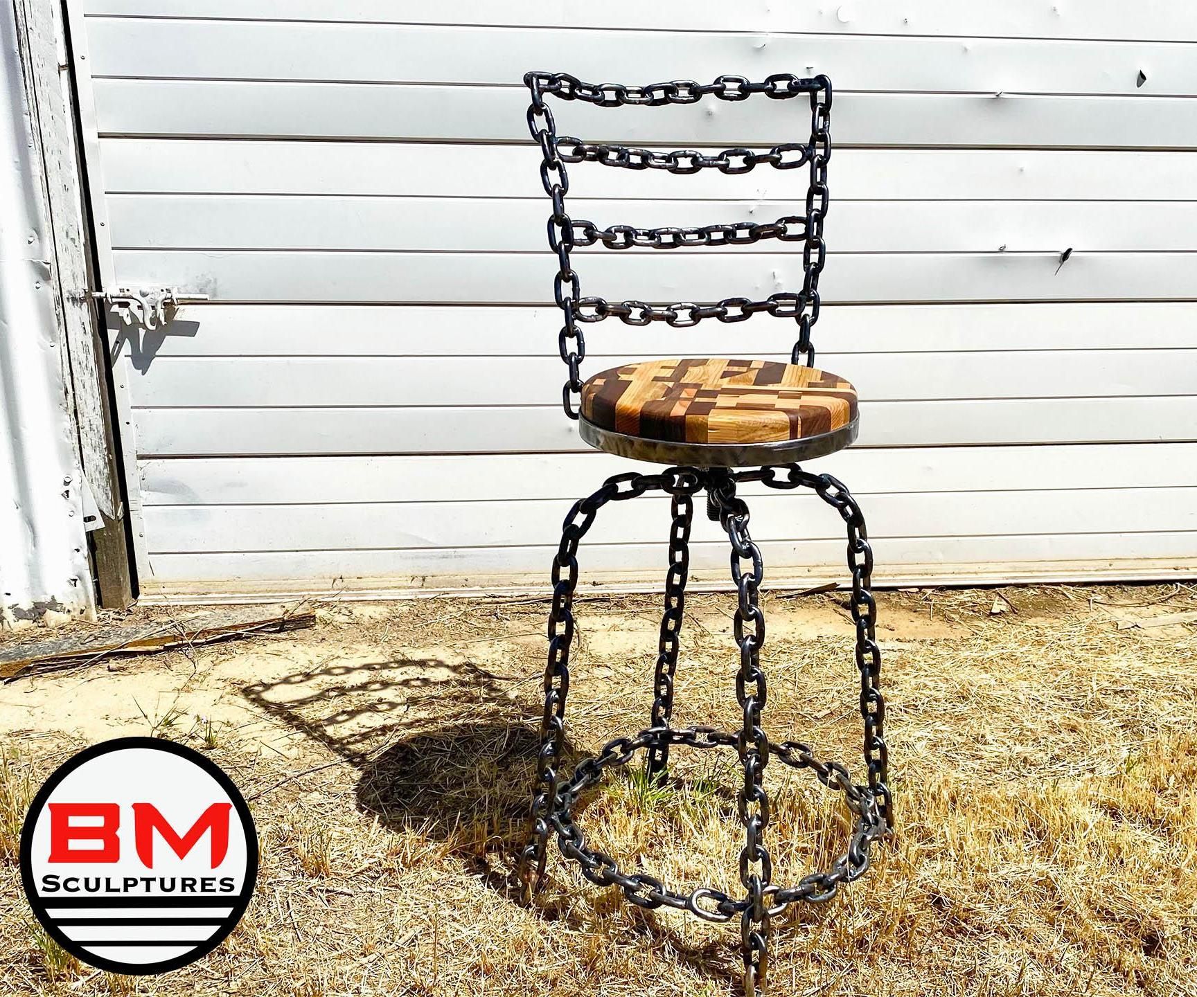 How I Made This Shop Chair Using Chain and Scrapwood : 10 Steps (with ...