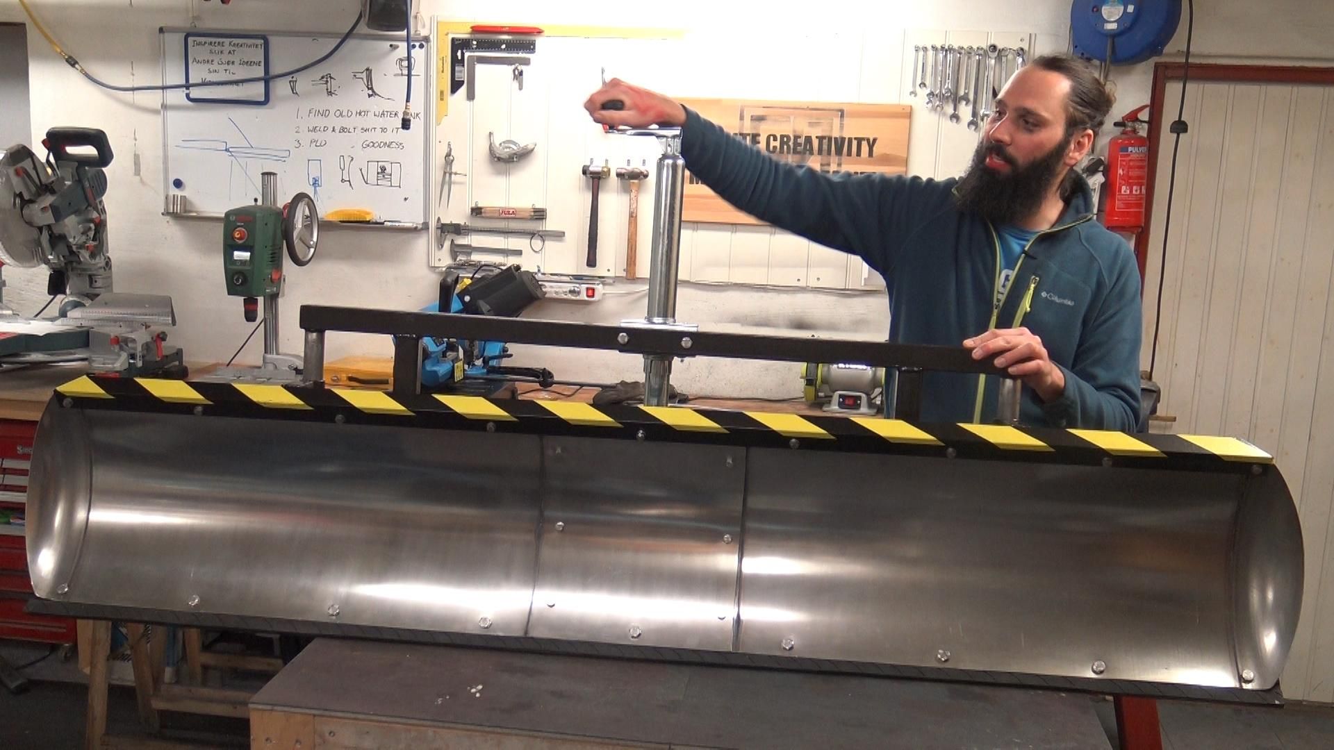 Snow Plow - Made From an Old Hot Water Tank : 8 Steps (with Pictures ...