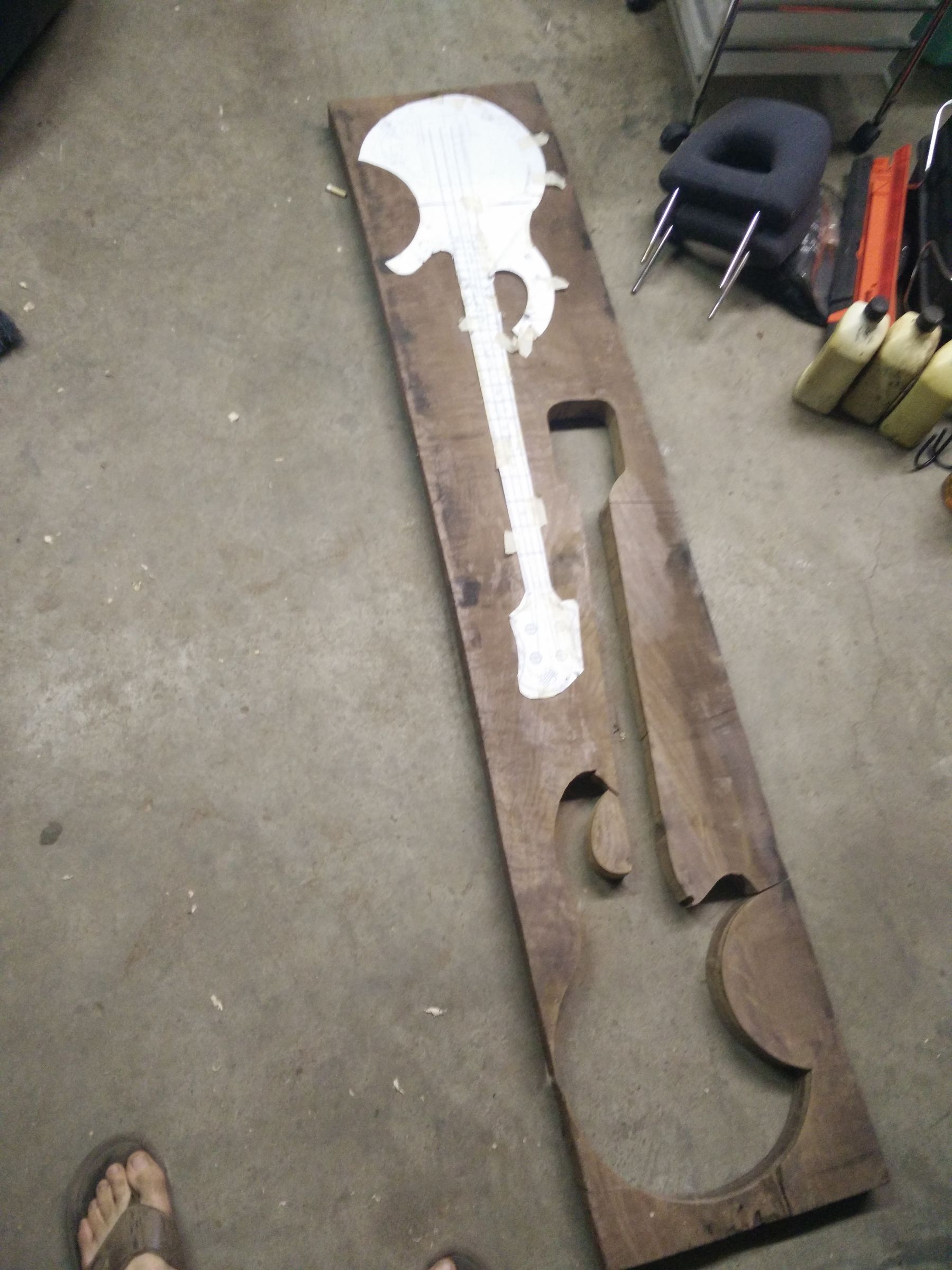 Twin Bass and Guitar From a Slab of Walnut : 22 Steps (with Pictures ...