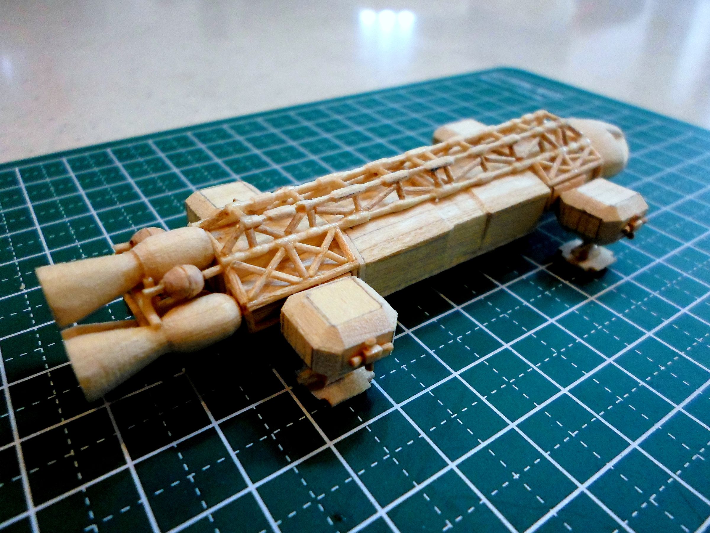 Mini Space 1999 Eagle Popsicle Stick Model : 9 Steps (with Pictures ...