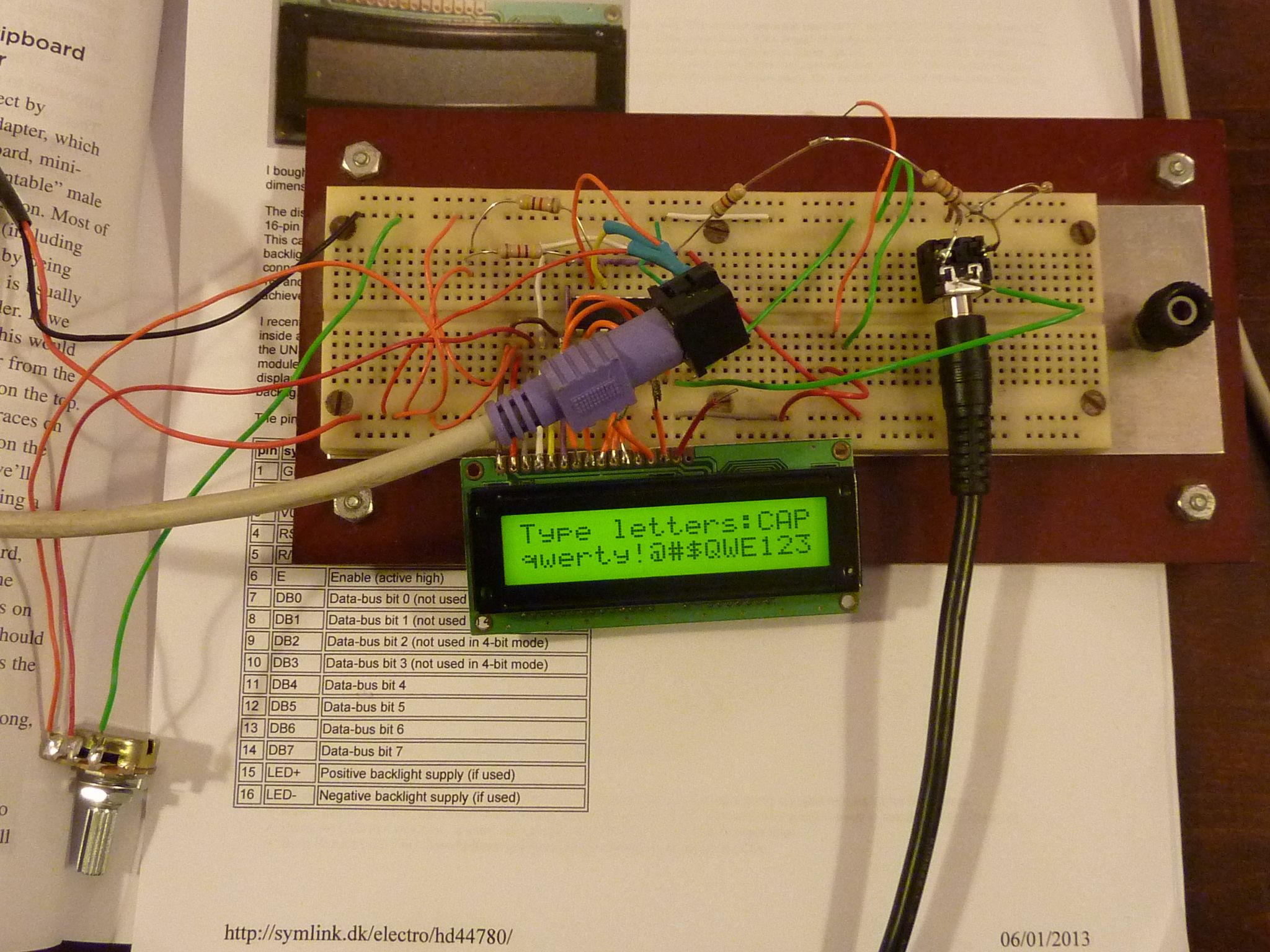 PICAXE - Interface a PS2 Keyboard With an LCD : 6 Steps (with Pictures ...