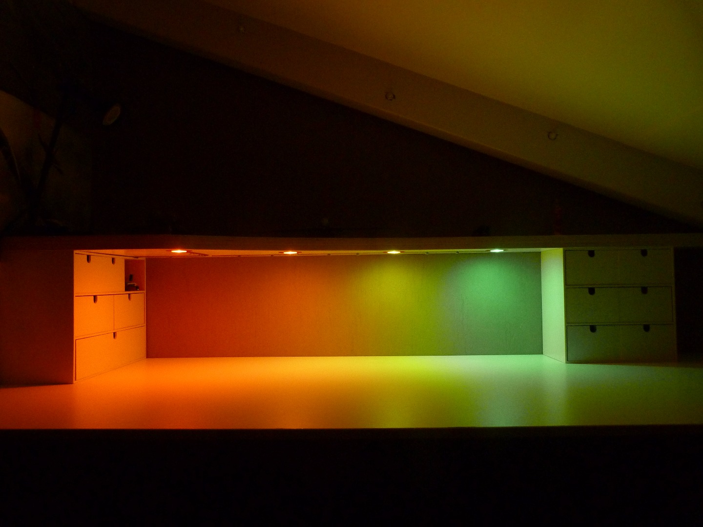 Raised Desk Shelf With Multi Coloured Led : 6 Steps (with Pictures ...