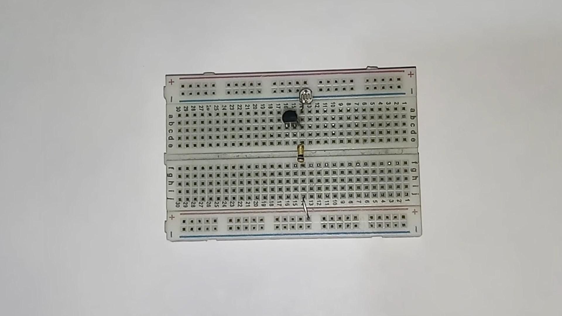 Darkness Sensor Circuit on Breadboard + LIght Detector With LDR : 6 Steps - Instructables