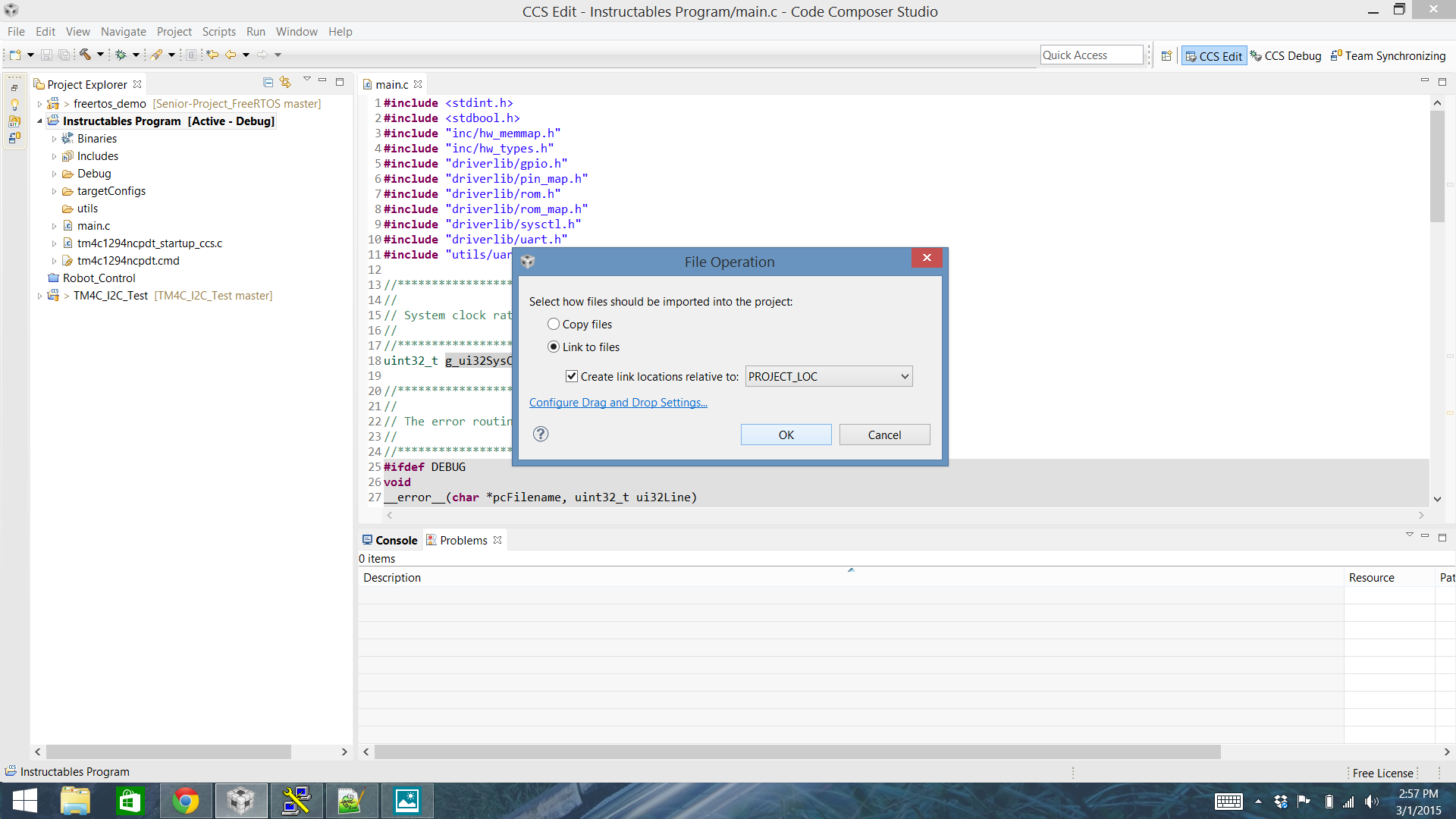 Creating a New Tiva Project in Code Composer Studio : 8 Steps ...