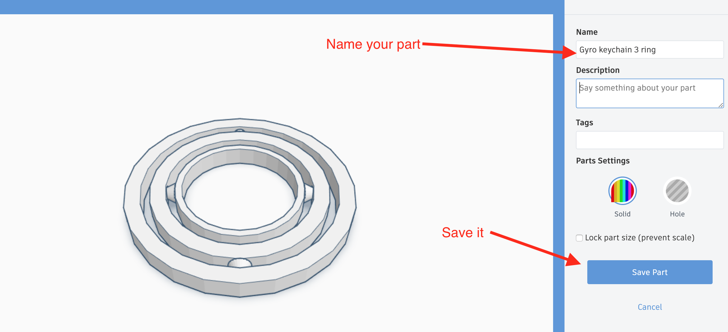 Make a Fidget/Gyro-Keychain With Code Using Tinkercad Codeblocks : 13 Steps (with Pictures ...