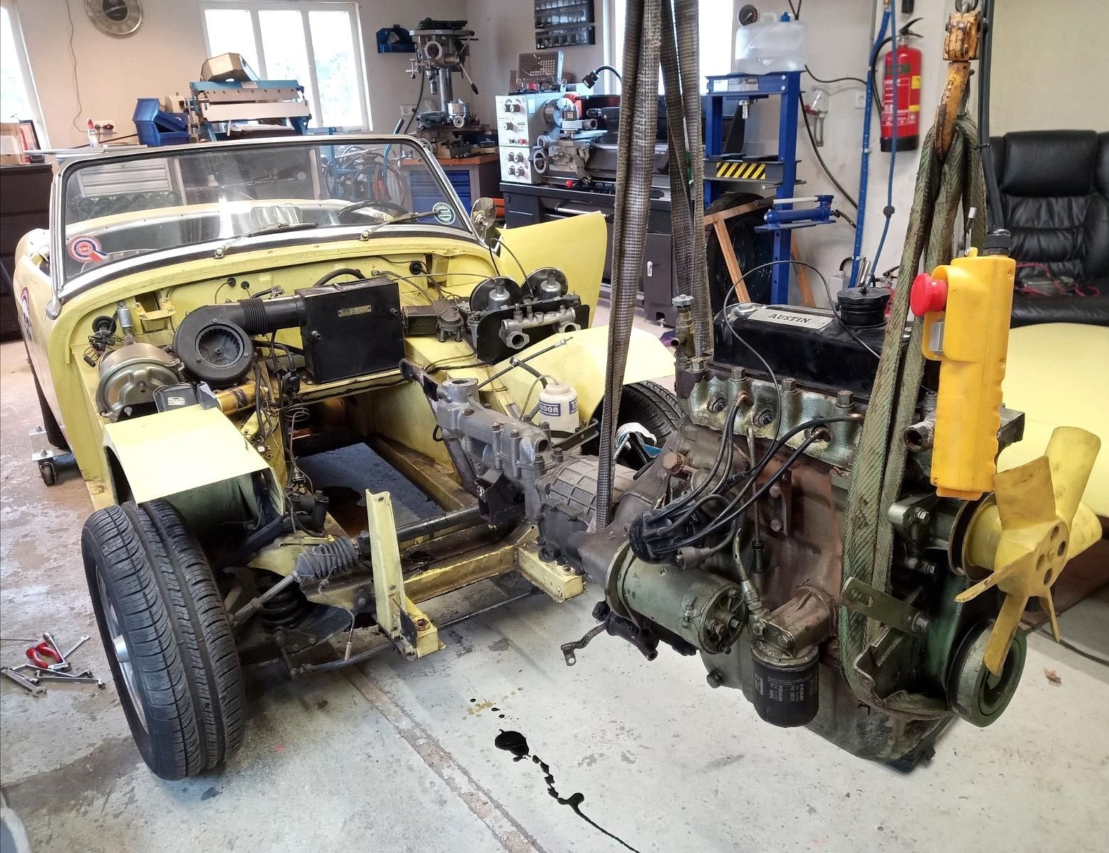 Full Engine Rebuild for 1959 Austin Healey Bugeye (Frogeye) : 30 Steps ...
