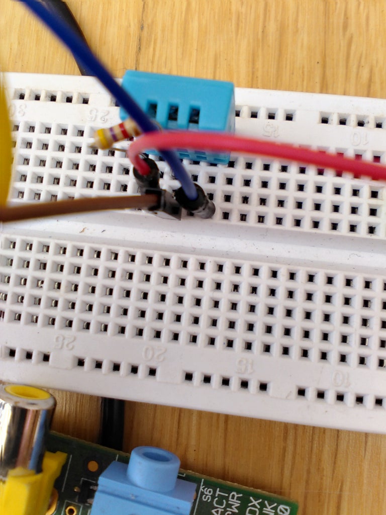 Raspberry Pi Dht11 Measure Humidity And Temperature 4 Steps Instructables 6980