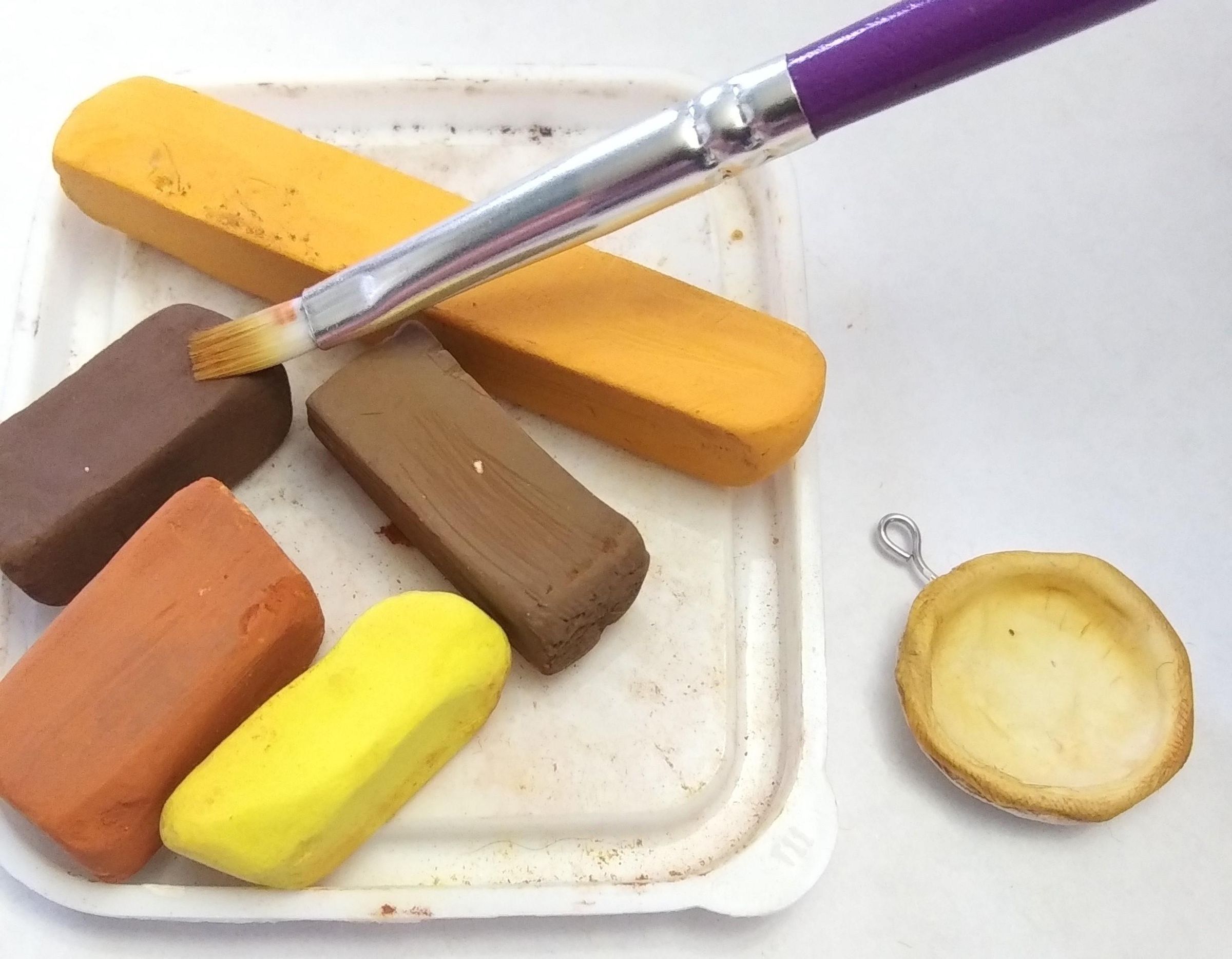 Pie Charms From Clay: Earrings, Necklace, Etc. : 12 Steps (with ...