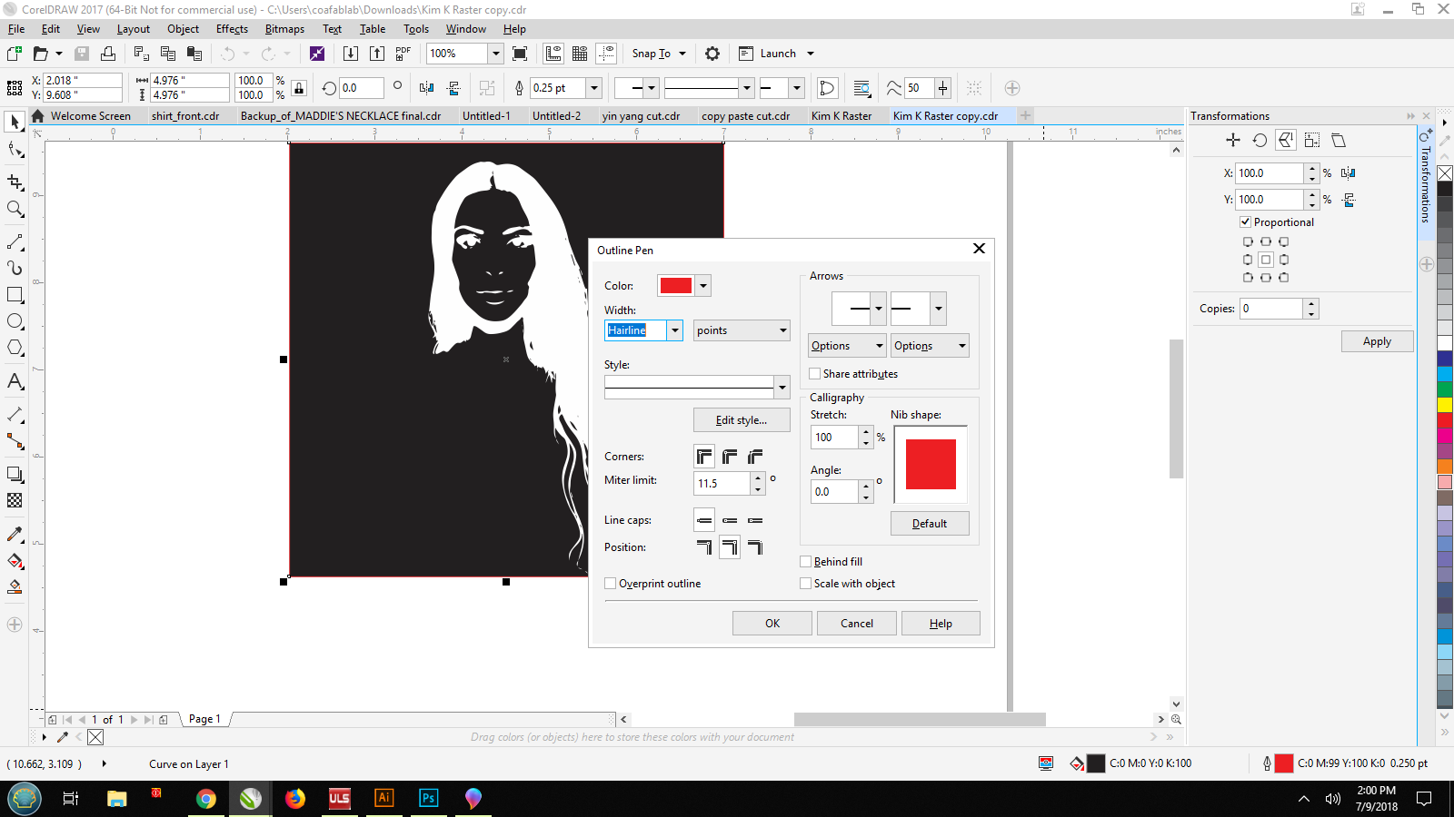 How to Make a Laser Cut Portrait on a ULS Laser Cutter : 11 Steps (with ...