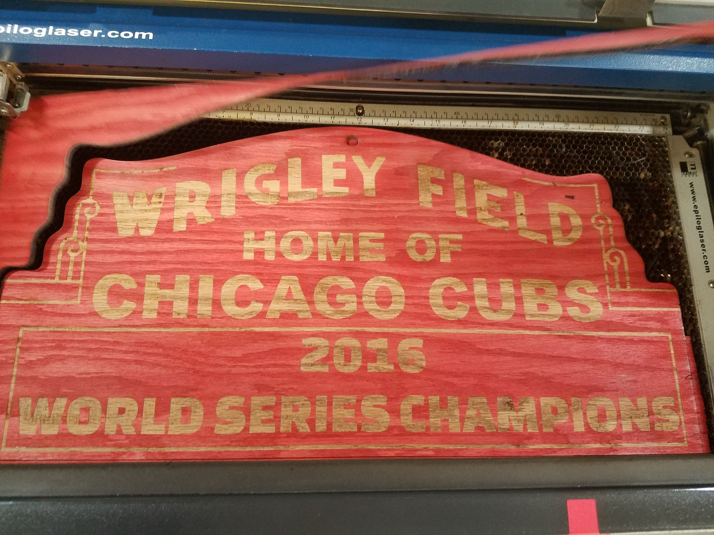 Cubs World Series Champions Wrigley Field Sign!!!! - Instructables