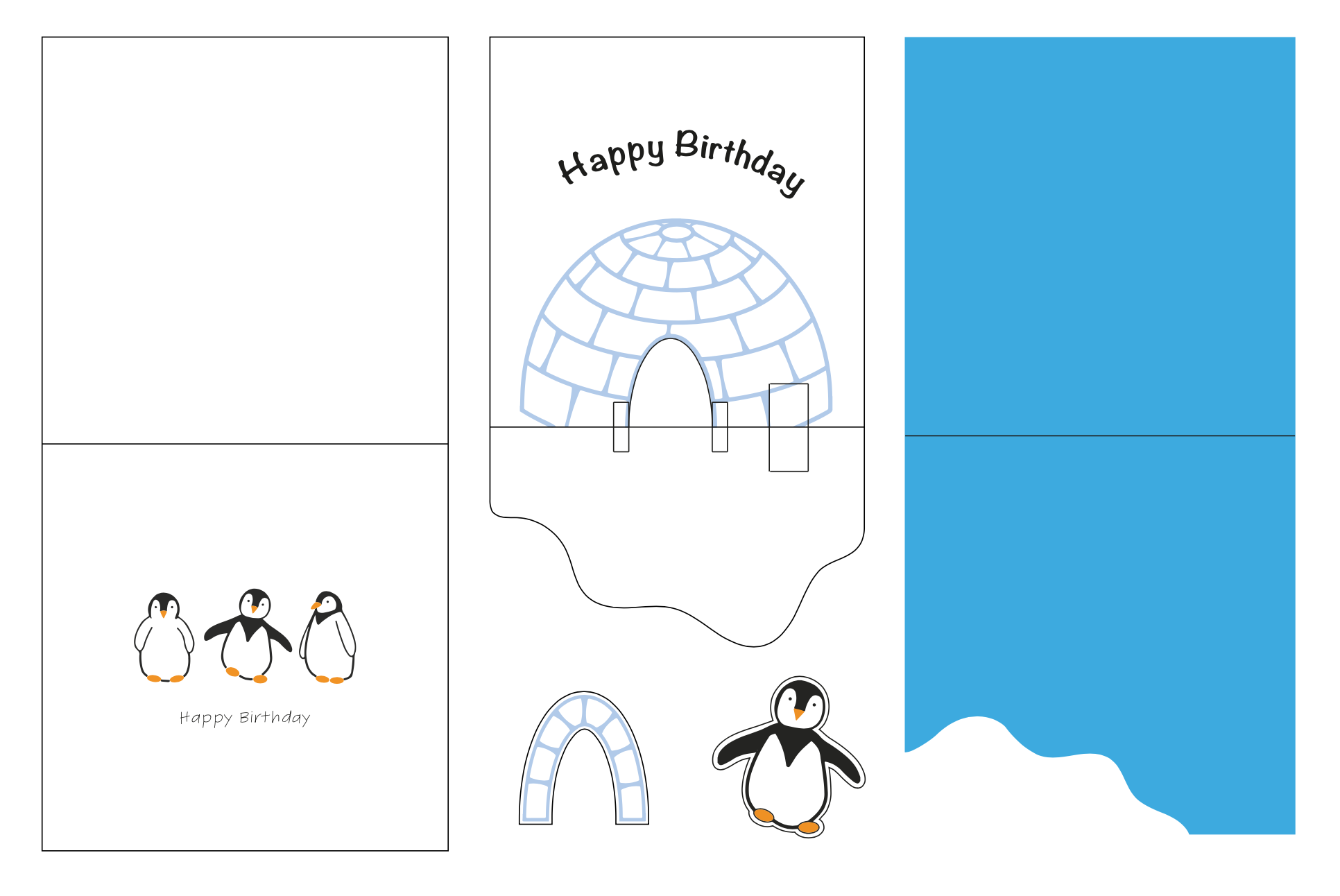 Pop-Up Penguin Card : 4 Steps (with Pictures) - Instructables