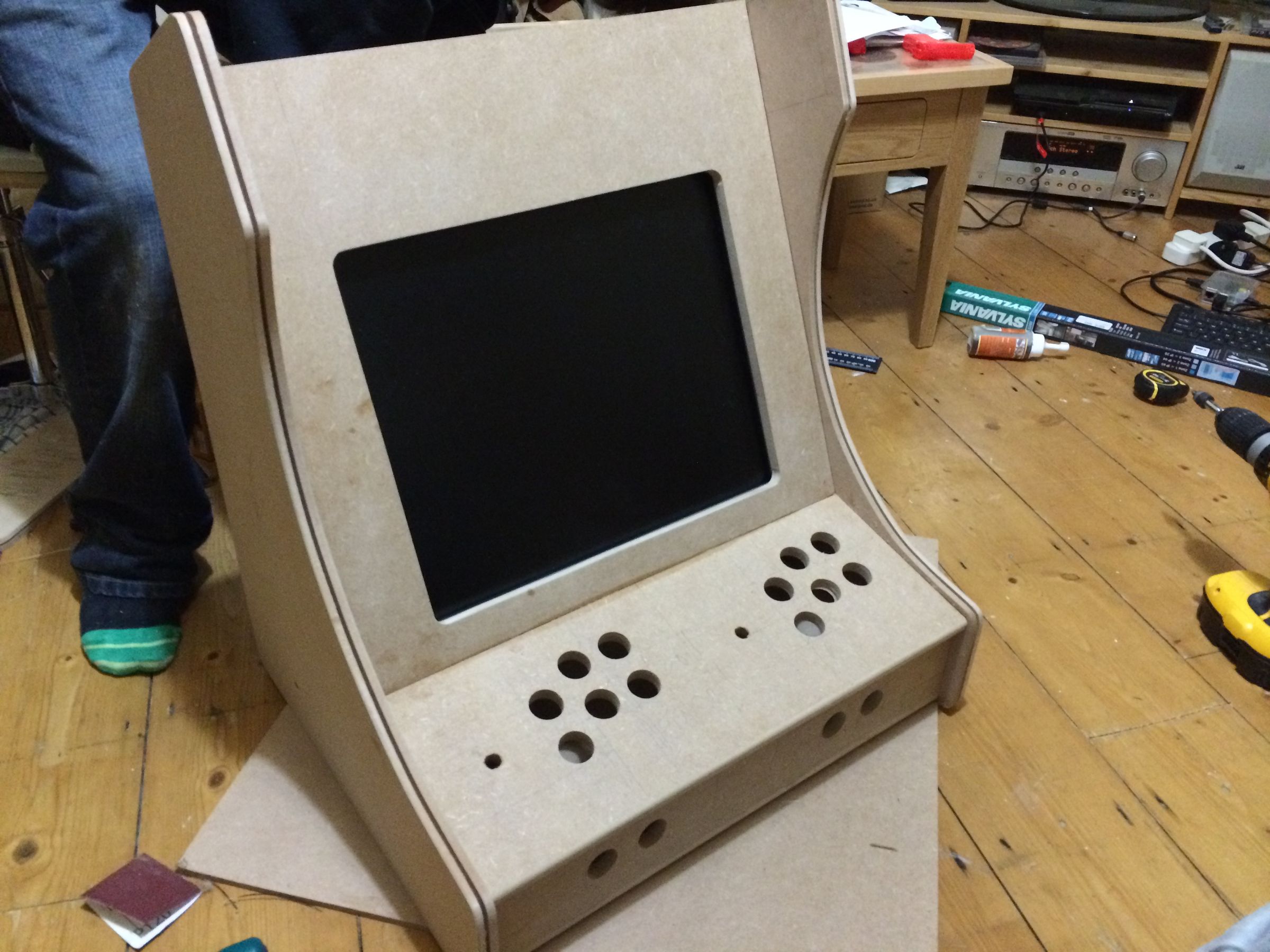 2-Player Bartop Arcade Machine (Powered by Pi) : 19 Steps (with ...