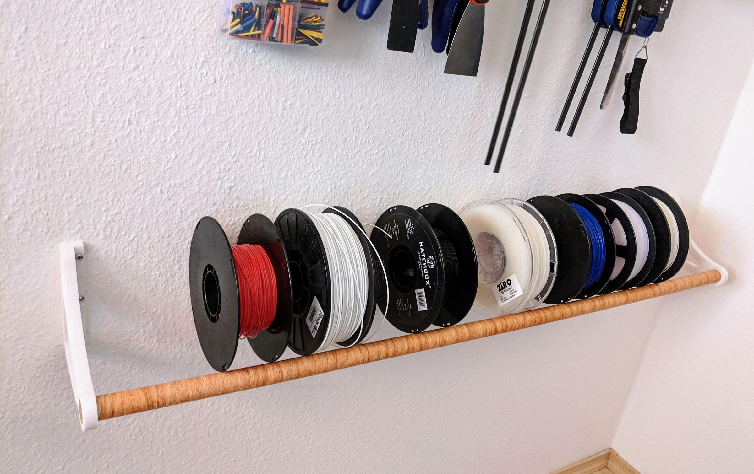 3D Filament Spool Rack : 4 Steps (with Pictures) - Instructables