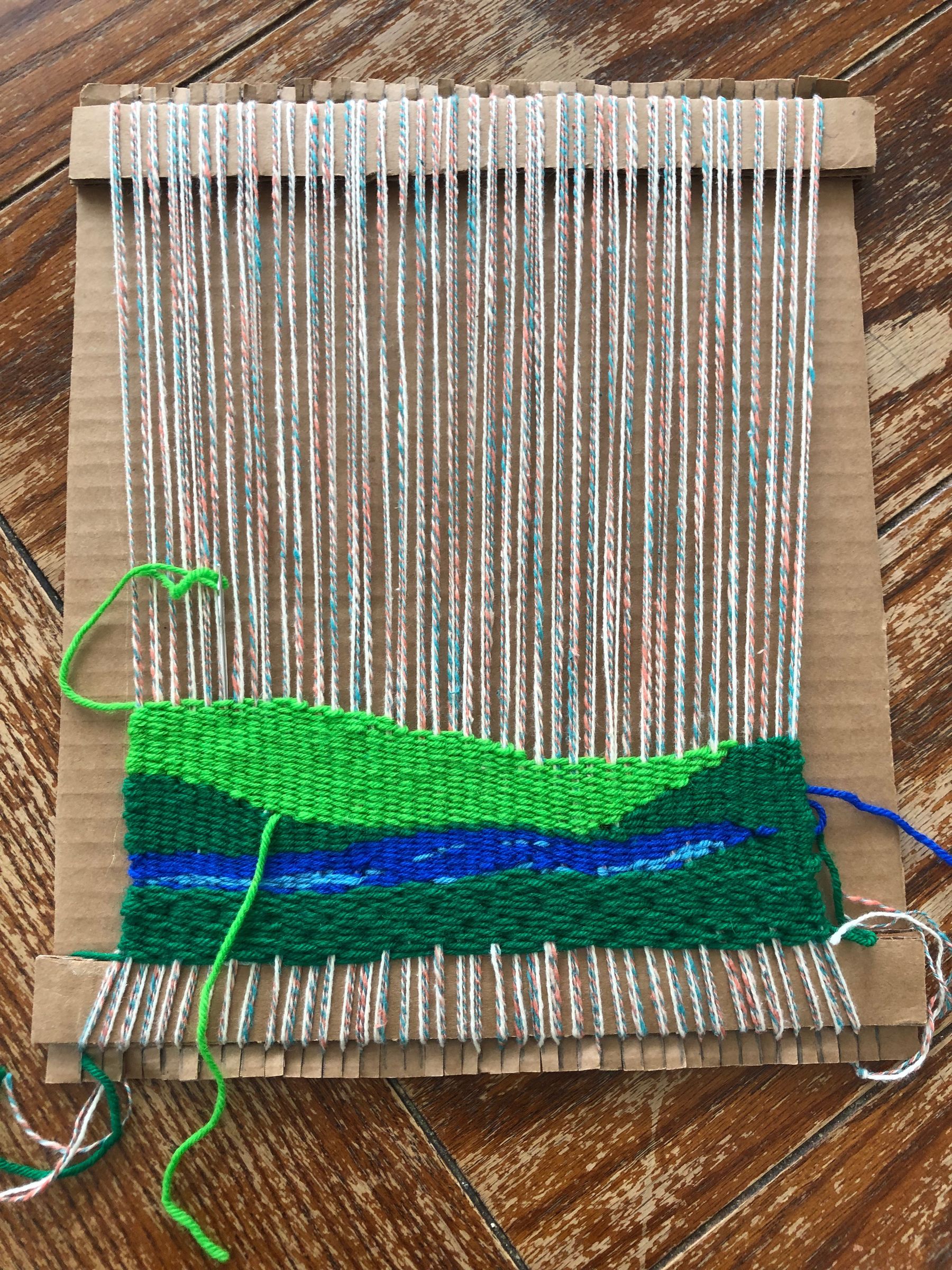 Make Your Own Weaving Loom and Get Started for $5 or Less : 5 Steps ...