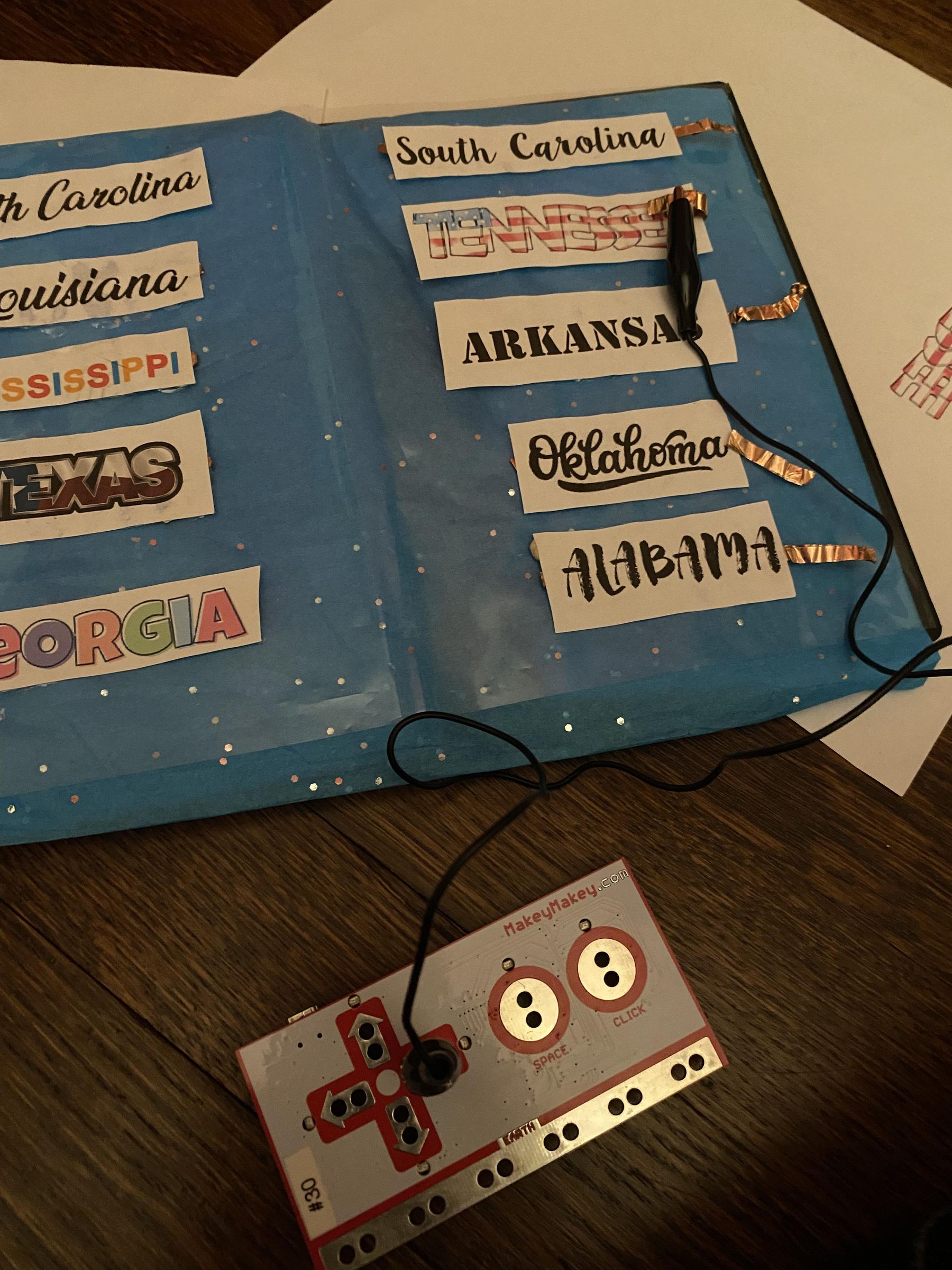Locate the States Makey Makey Project : 9 Steps - Instructables