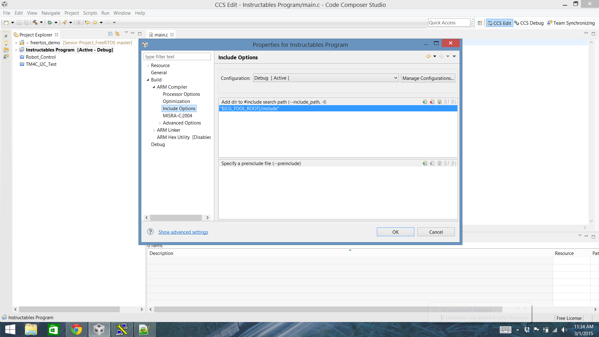 Creating a New Tiva Project in Code Composer Studio : 8 Steps ...
