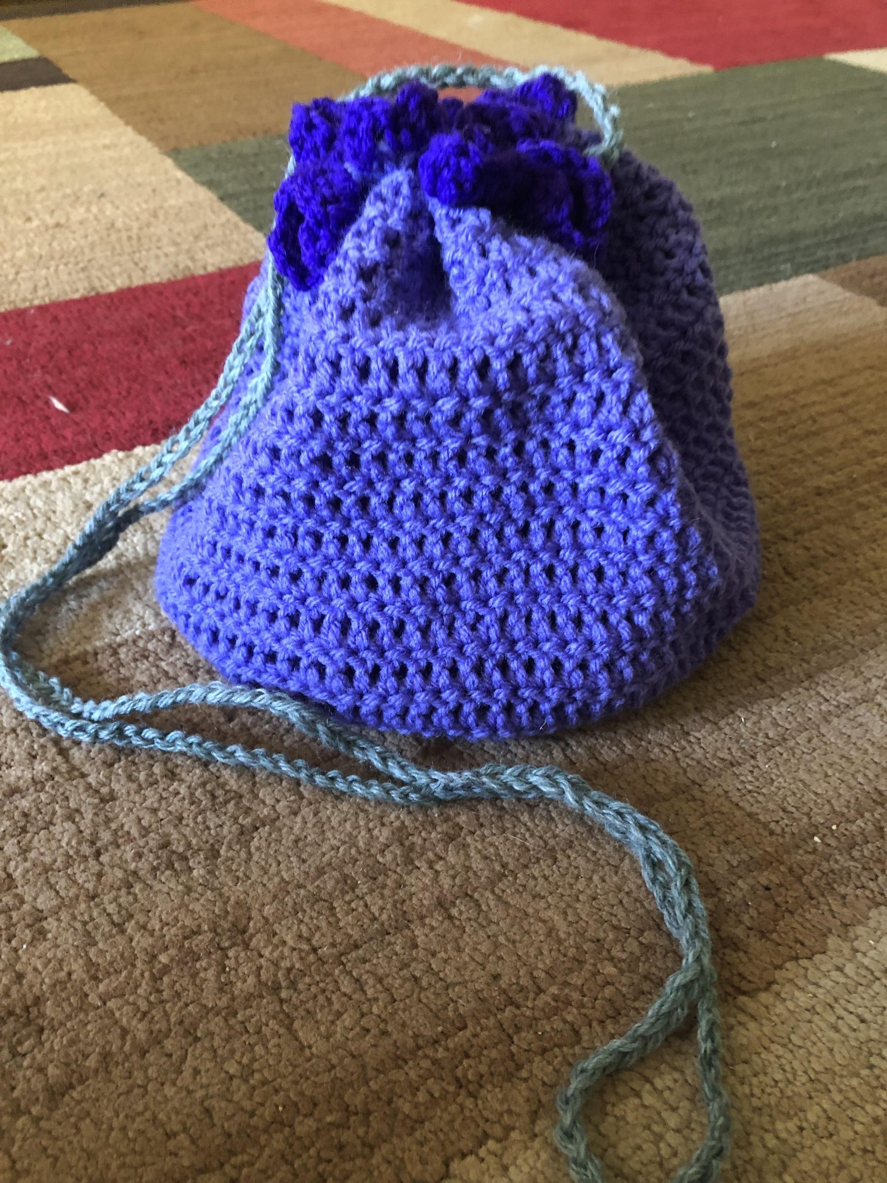 Crochet Blueberry Cross-body Messenger Bag : 4 Steps - Instructables
