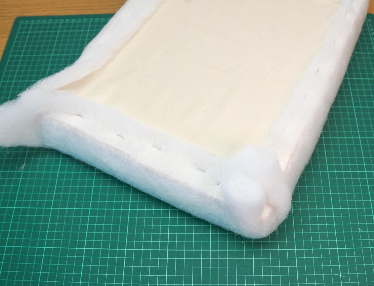 DIY Upholstered Footstool W/ an Embossed Velvet 'Strawberry' Design ...