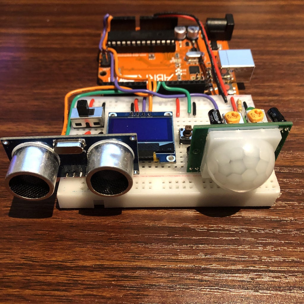 Arduino Motion Activated Distance Sensor 4 Steps Instructables