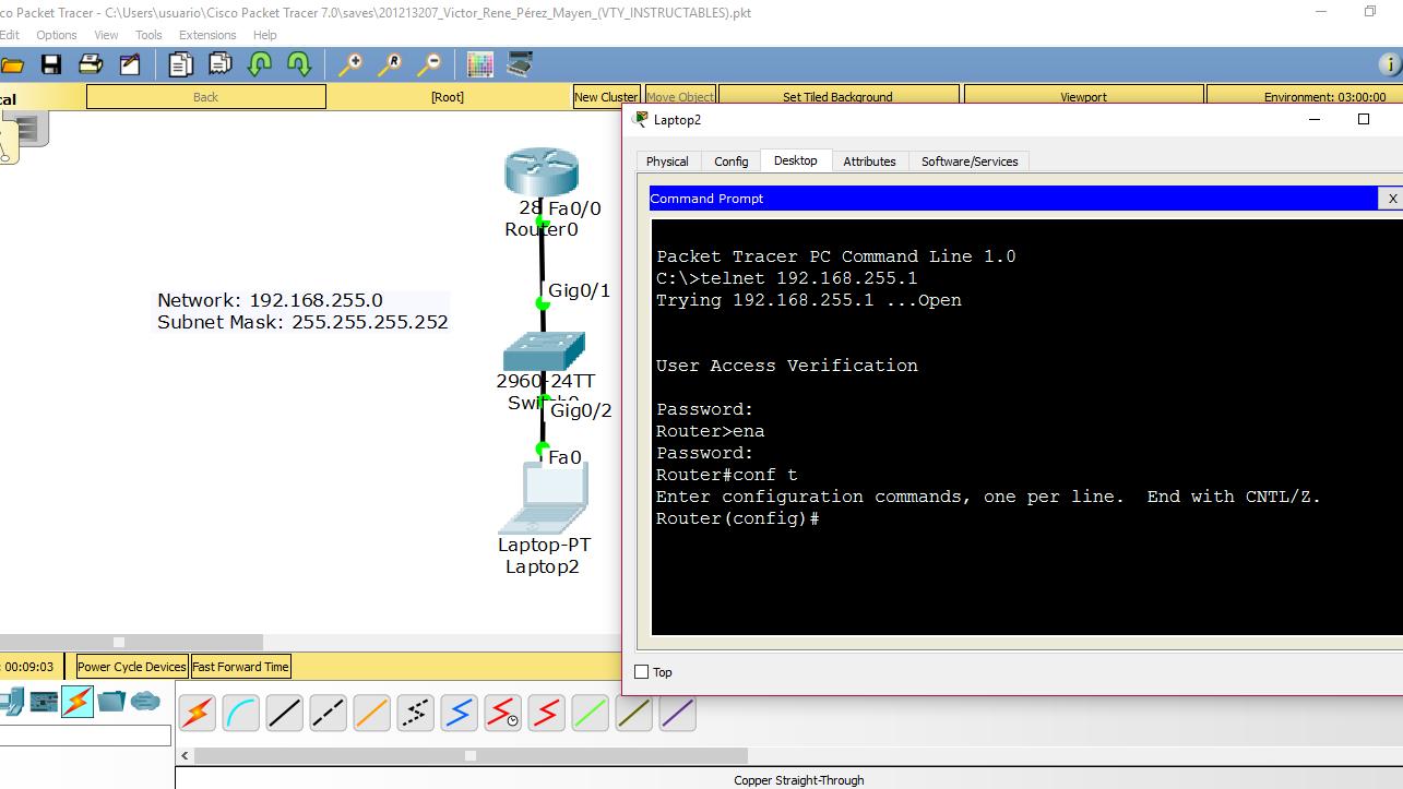 Configure Password for Devices in Cisco Packet Tracer : 8 Steps ...