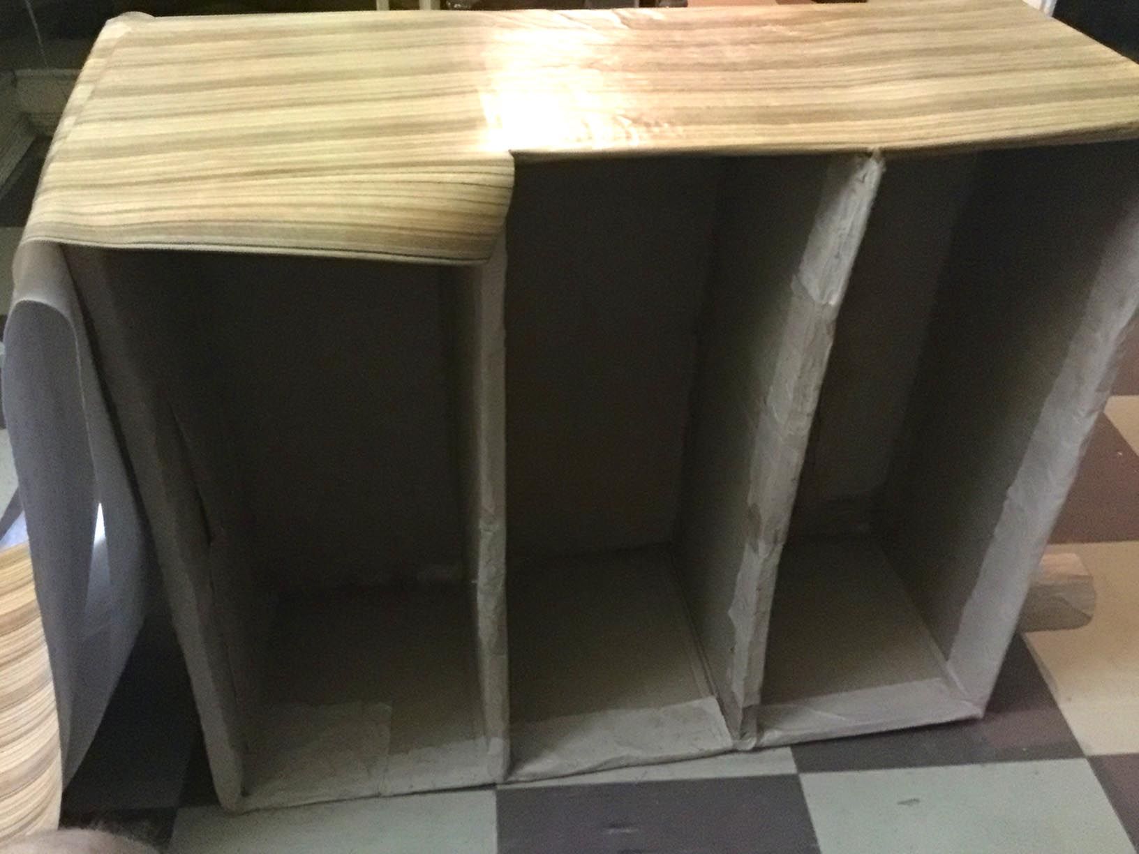 Turn Old Cheap CardBoard Box Into a Useful Premuim Storage Shelf With ...