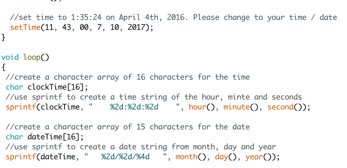 Using The Real Time Clock Of The Arduino 101 : 4 Steps (with Pictures 