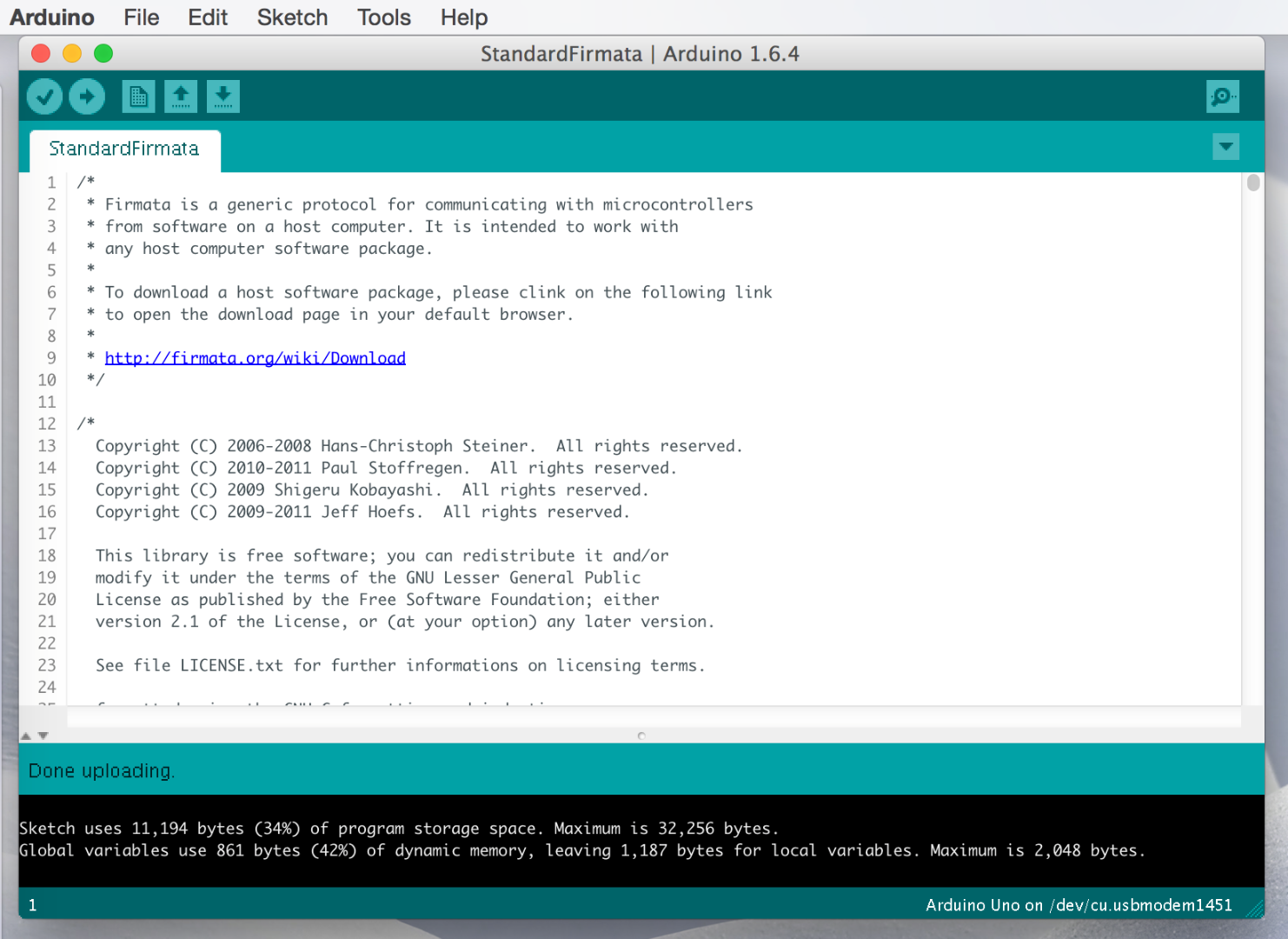 Arduino: Installing Standard Firmata : 6 Steps - Instructables