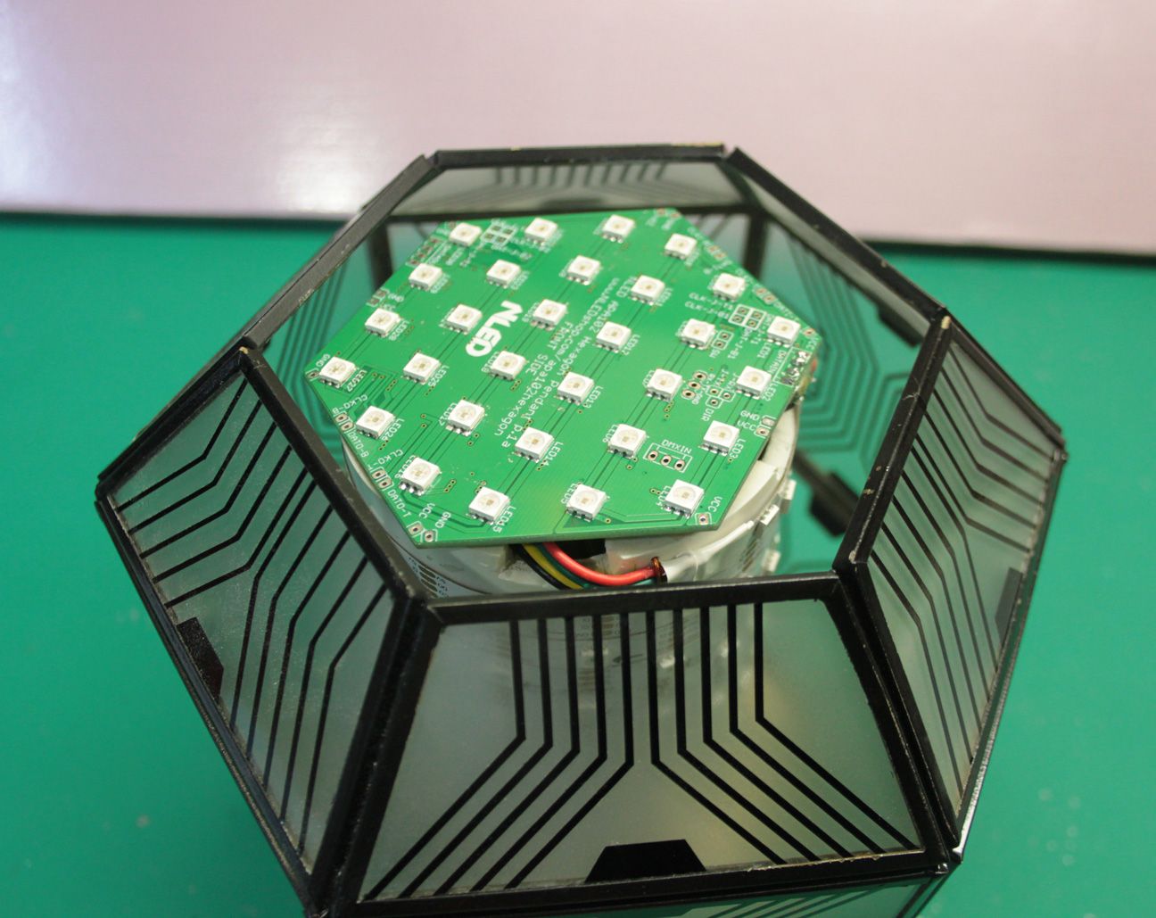 Glass Hexagon LED Pixel Fixture : 8 Steps (with Pictures) - Instructables