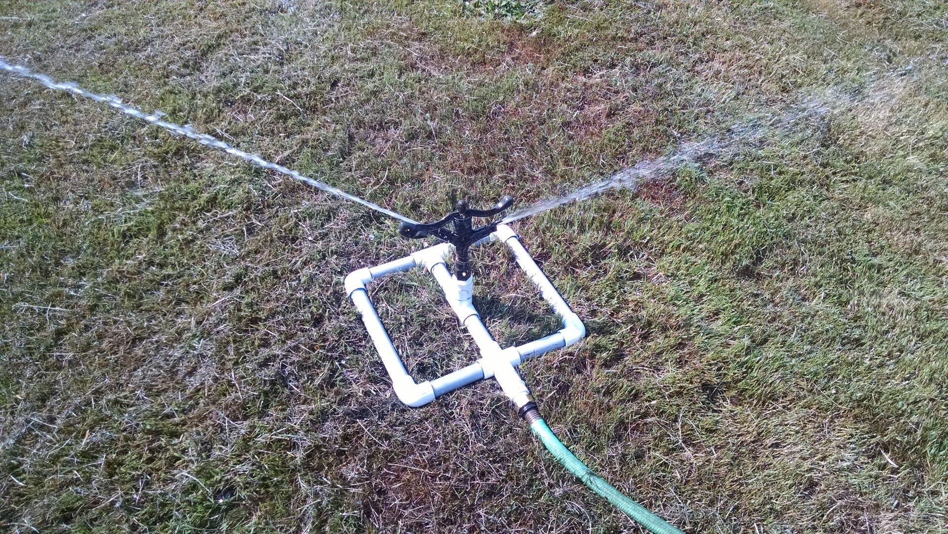 Simple Garden Sprinkler Out of Inground Popup Sprinklers : 5 Steps ...