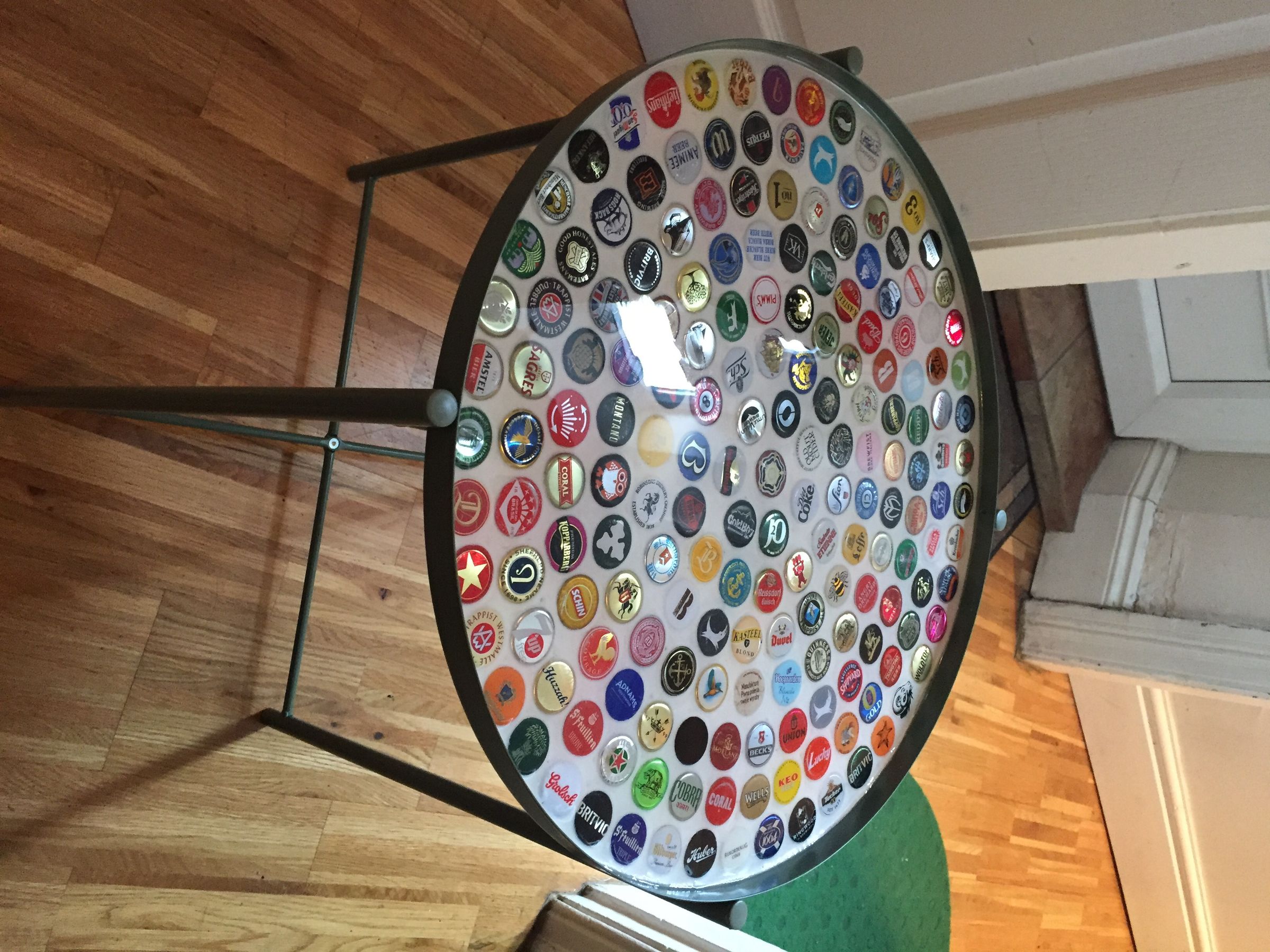 Bottle Cap Tray Table With Grout and Resin : 8 Steps (with Pictures ...