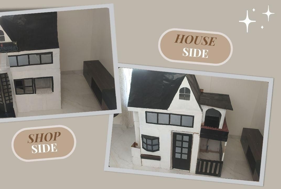 DIY 2 SIDED CARDBOARD PLAY HOUSE (part 1 and 2 Included) - Instructables