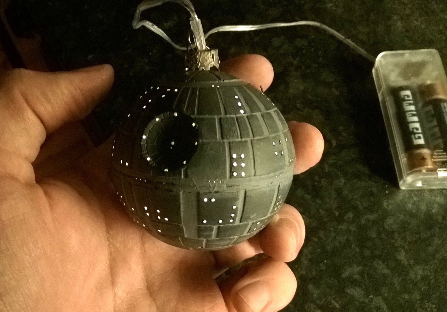 Glowing Death Star Christmas Ornament : 15 Steps (with Pictures ...
