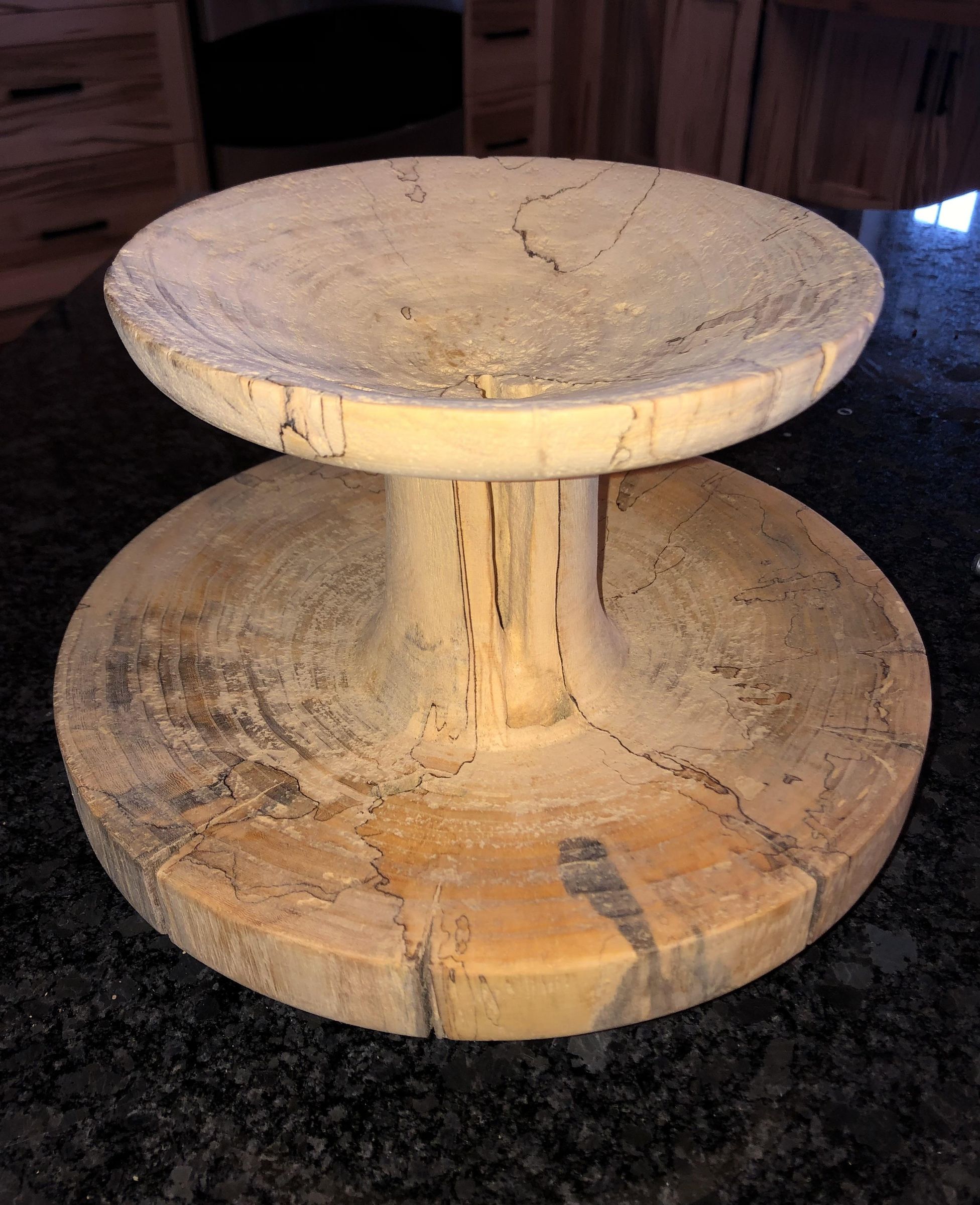 Wood Turned Tiered Platter From Reclaimed Rotten Log : 8 Steps (with ...