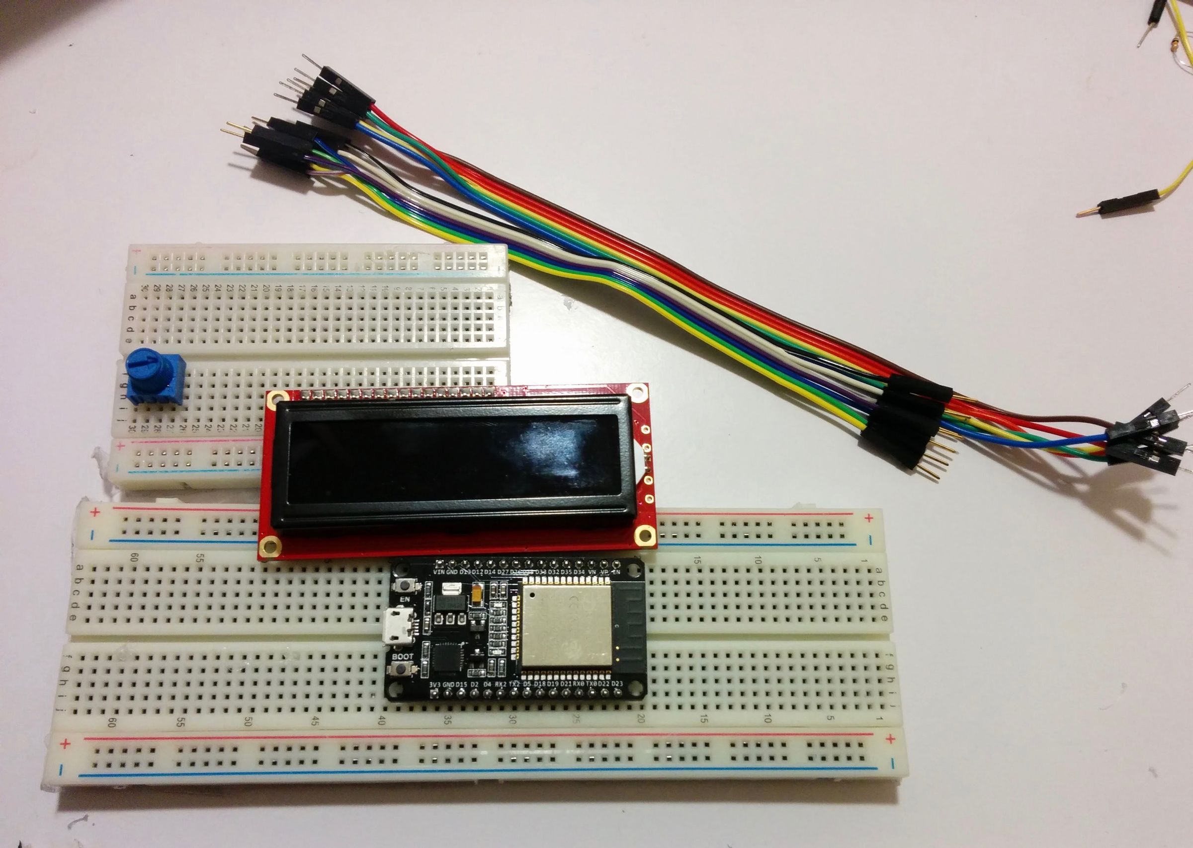 ESP32: How to Interface LCD With ESP32 Microcontroller Development ...